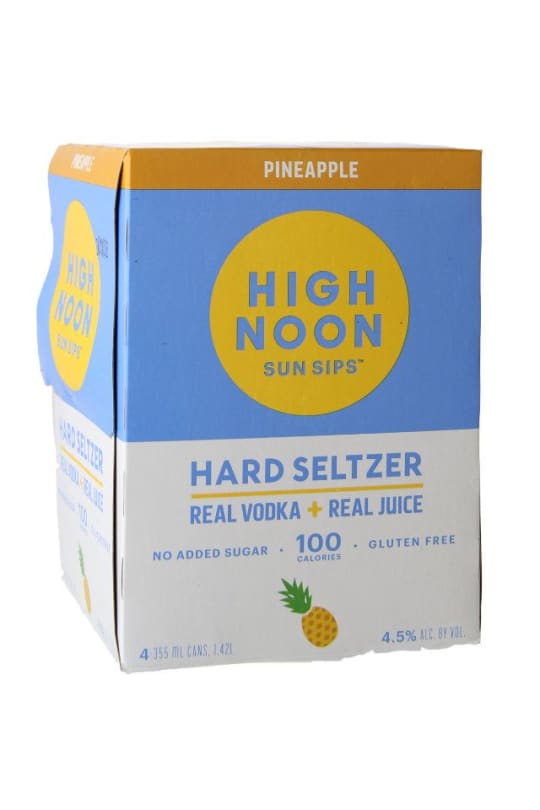 High Noon Pineapple Hard Seltzer - 4 cans / 355mL Delivery in COLORADO ...