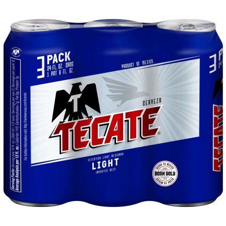 Tecate Light 3 pack 3 pack cans Delivery in Long Beach, CA | Liquor Mill