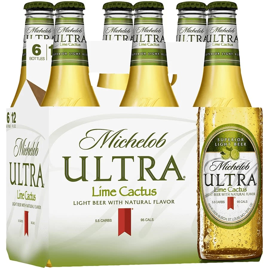 Michelob Ultra Infusions Lime & Prickly Pear Cactus Light Beer - 6 ...