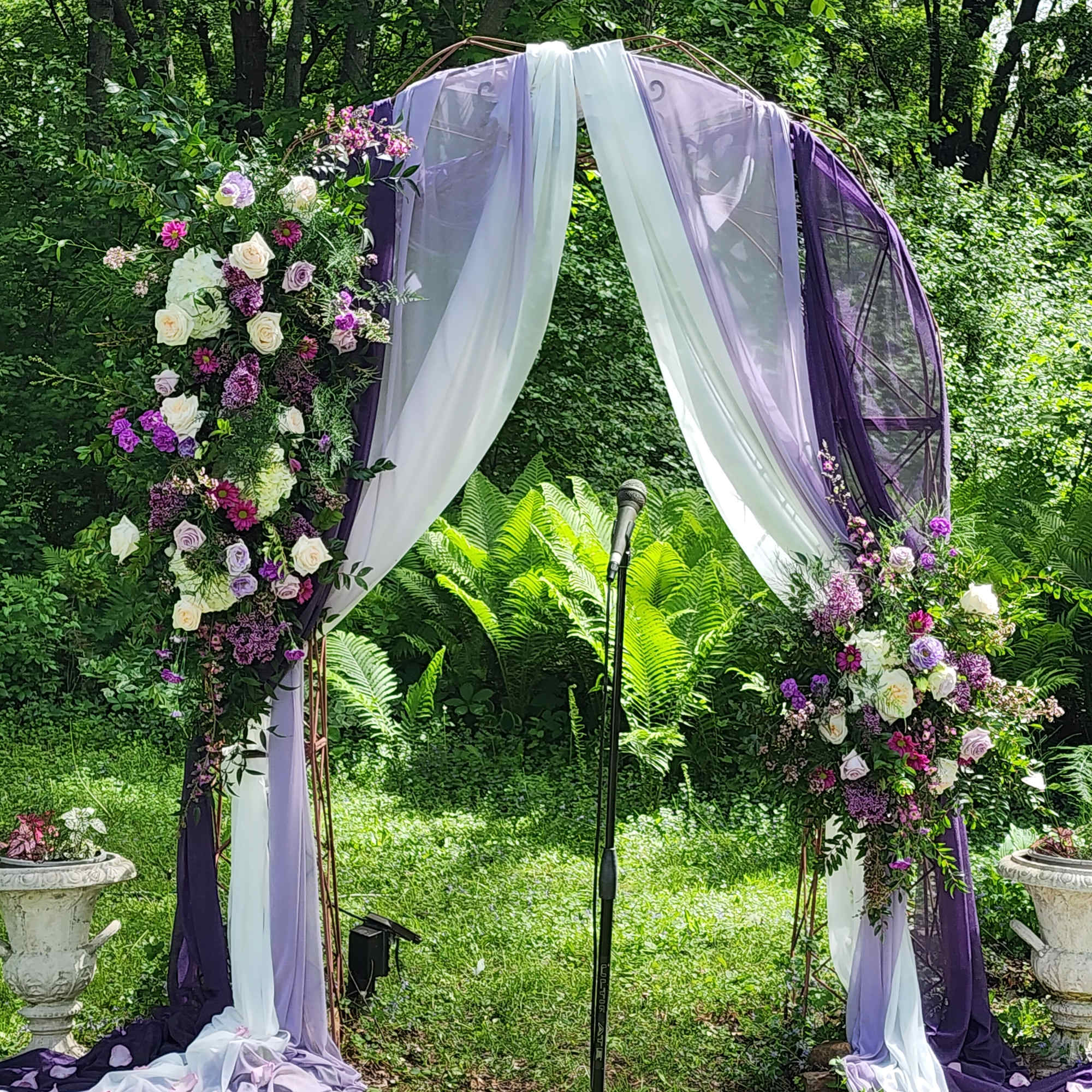 Lavender Wedding Arch by Party Full of Posies