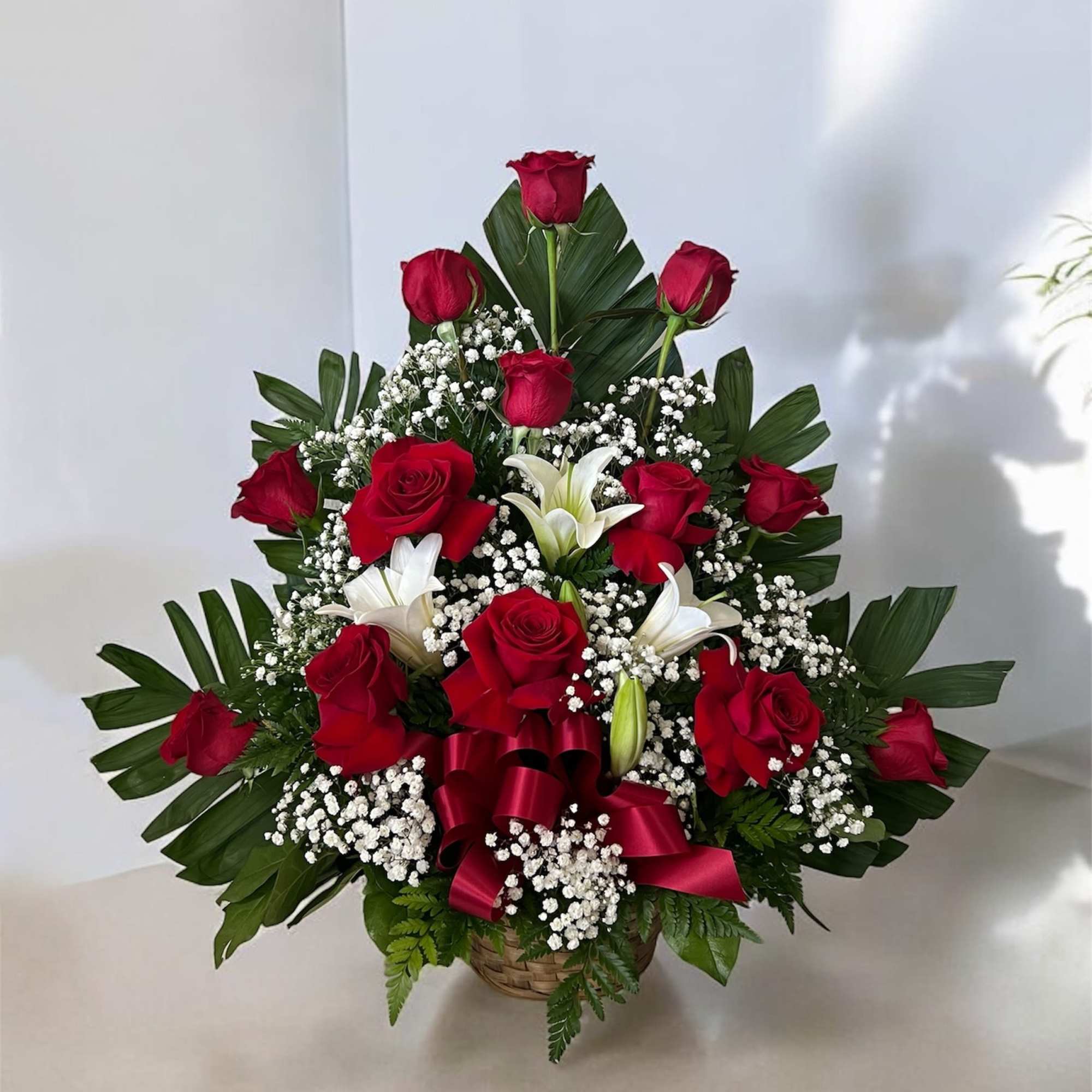 triangular shape flower arrangement