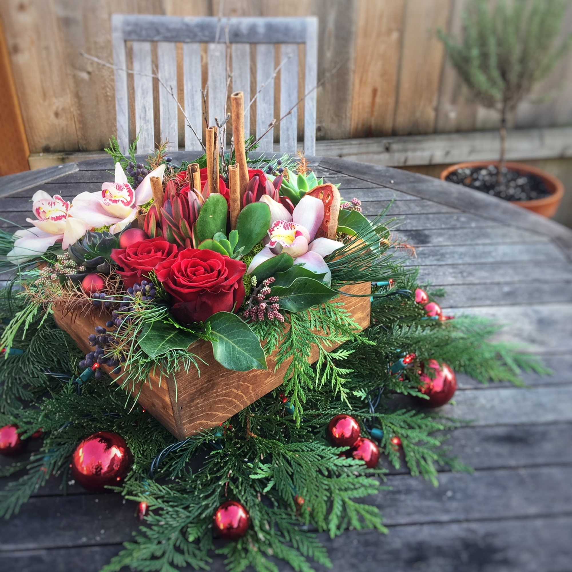 Large Texture Box in Seattle, WA | Fiori Floral Design