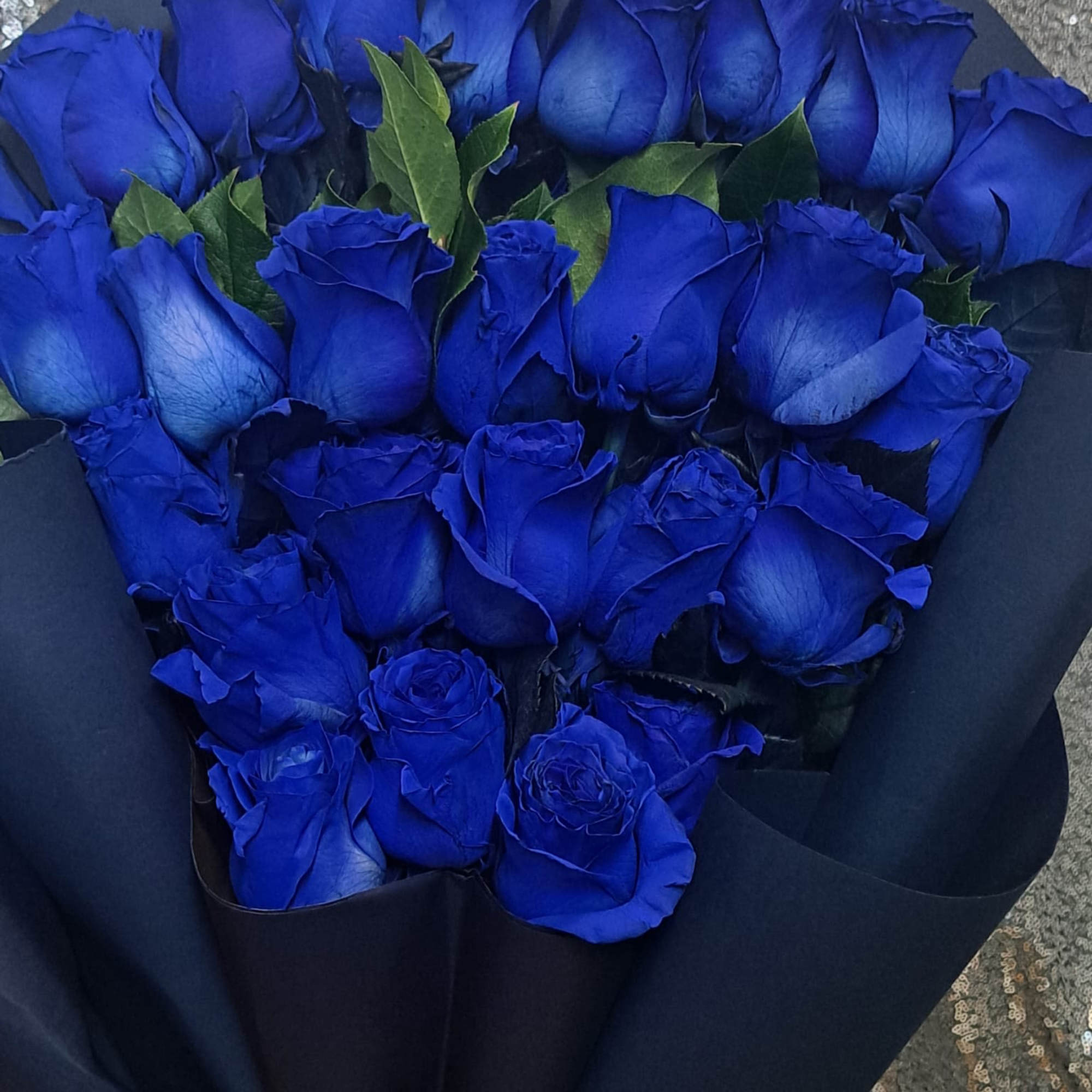 blue roses