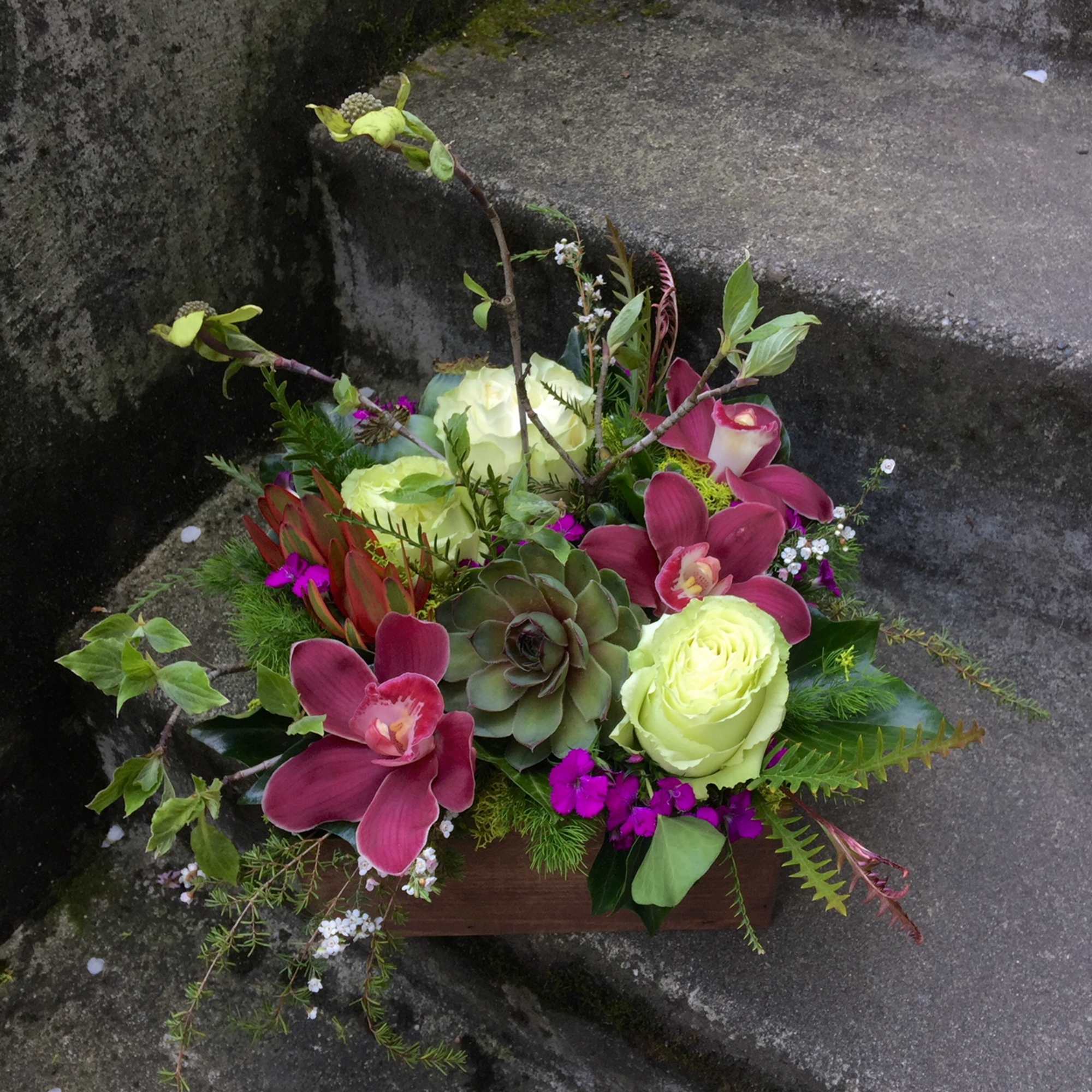 Medium Texture Box in Seattle, WA | Fiori Floral Design