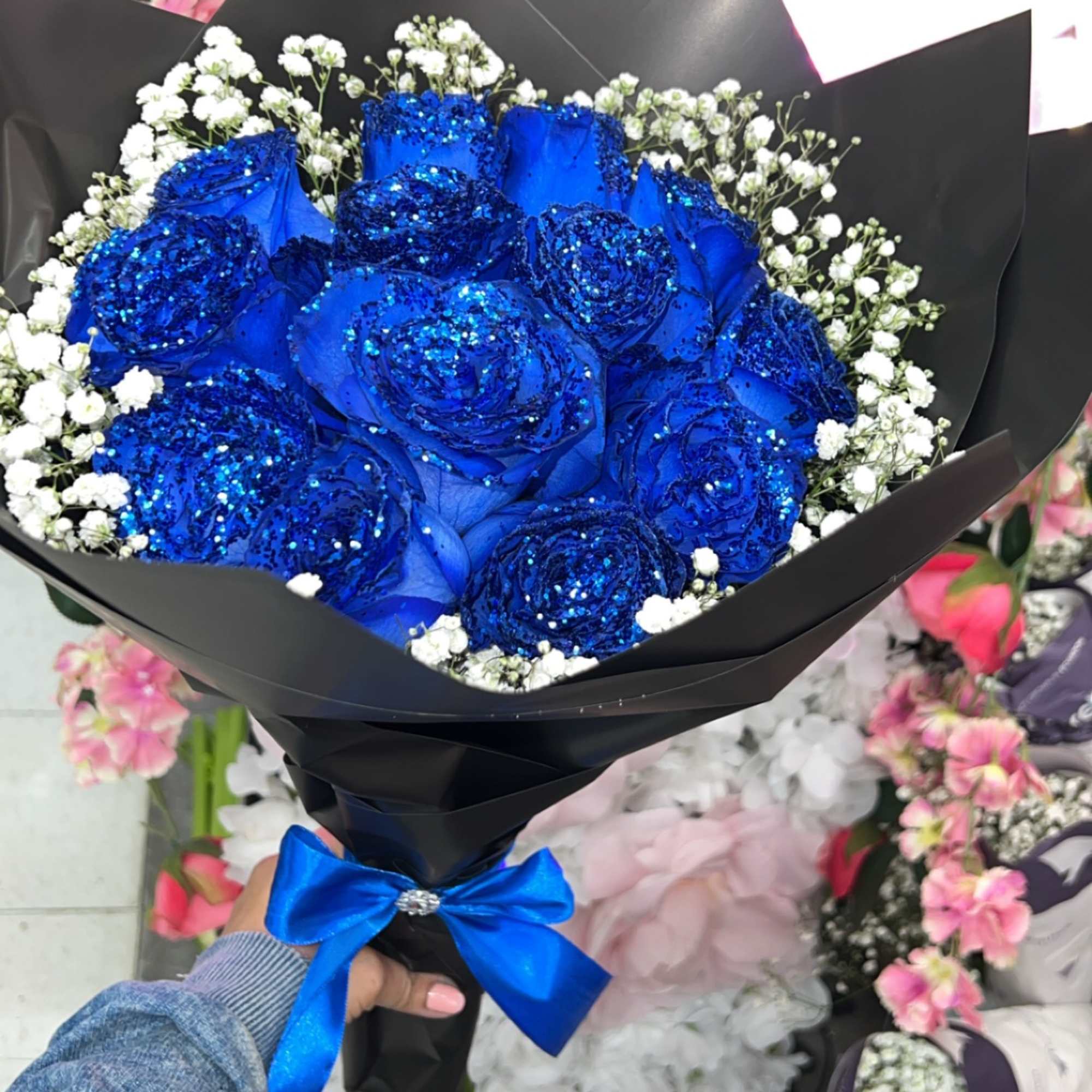 blue roses