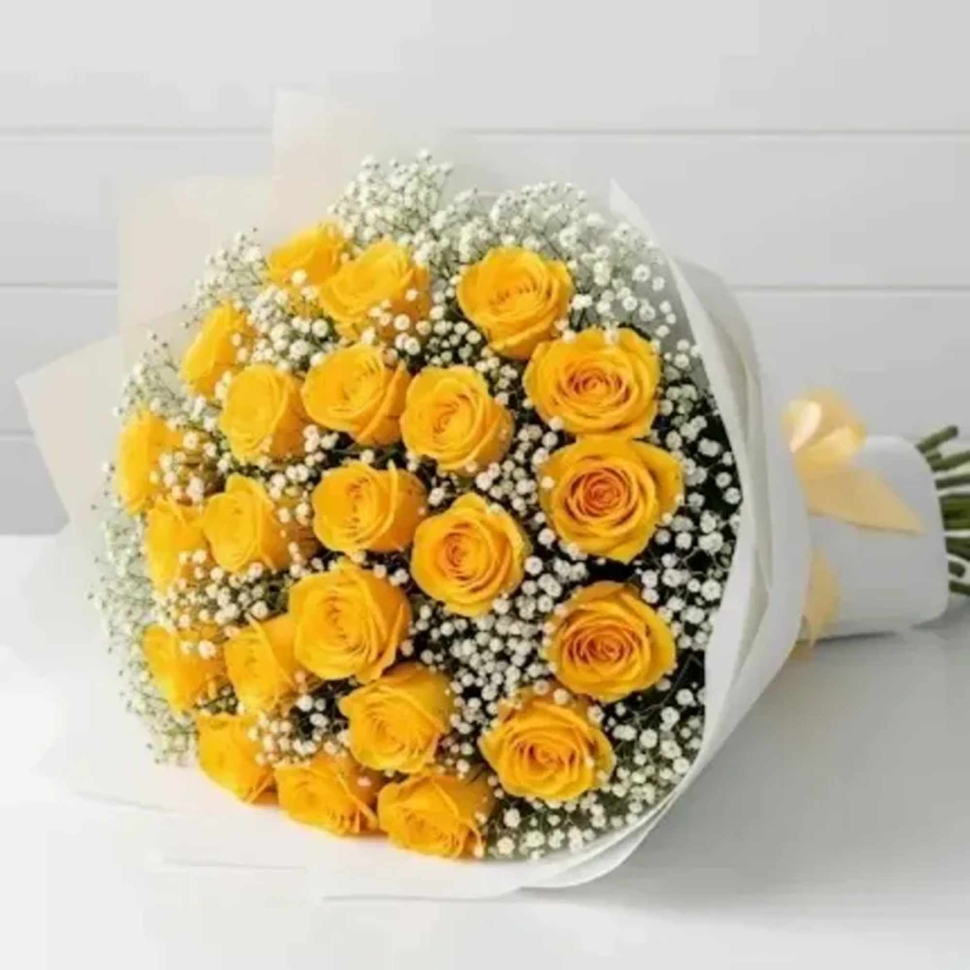 yellow bouquets