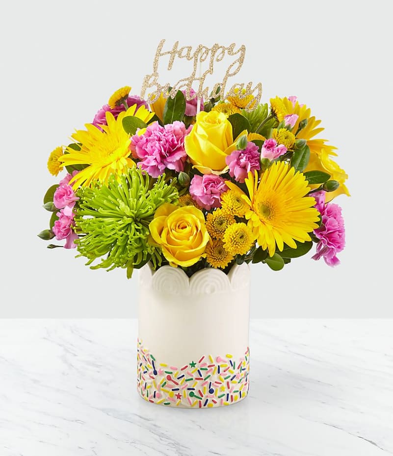 Birthday Sprinkles ™ Bouquet by Petals and Hearts