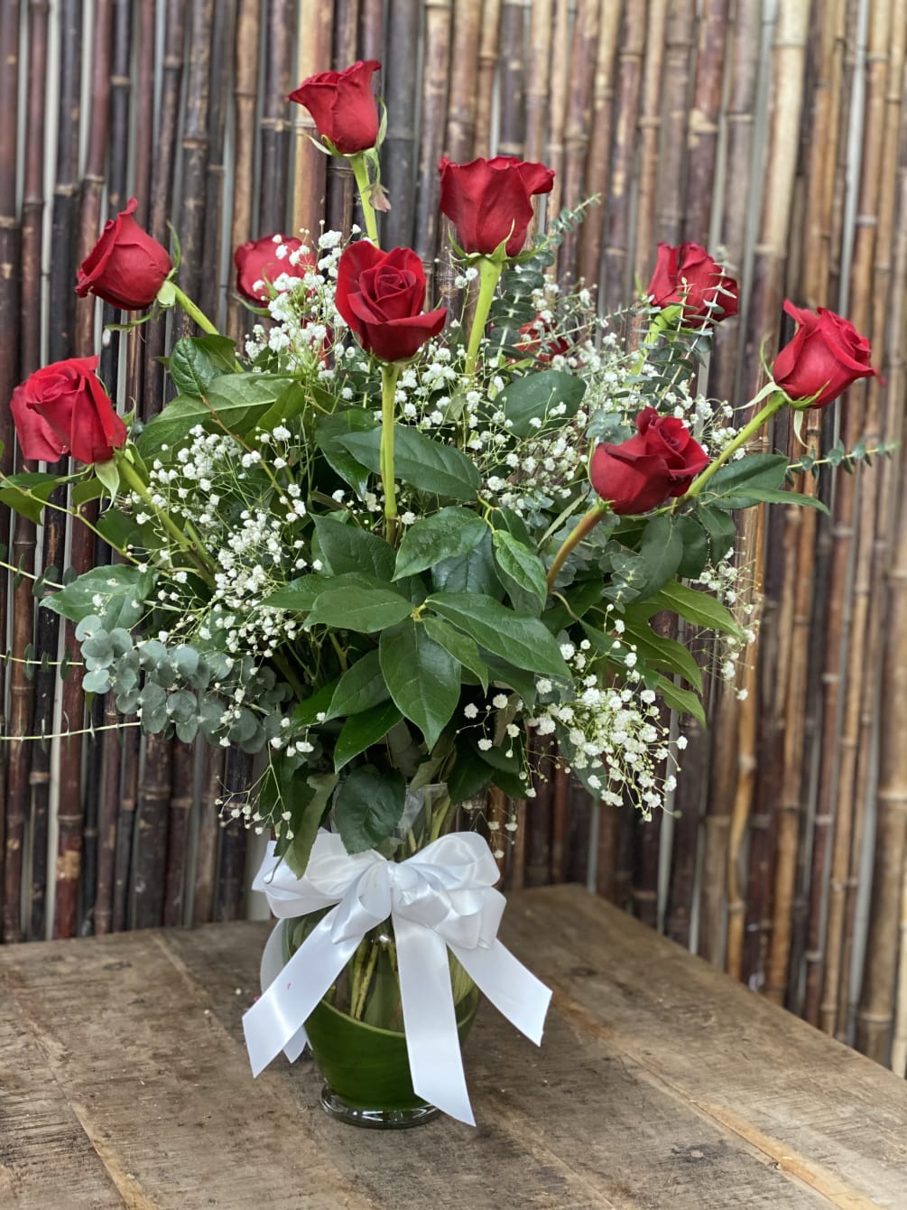 One Dozen Long Stem Red Roses by Flowers by Alison