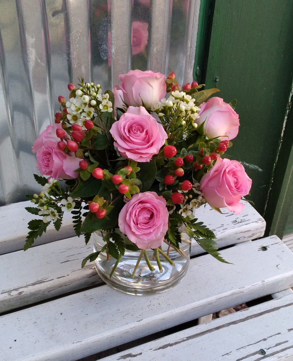 Pretty Pink with Berries by Flower Bar