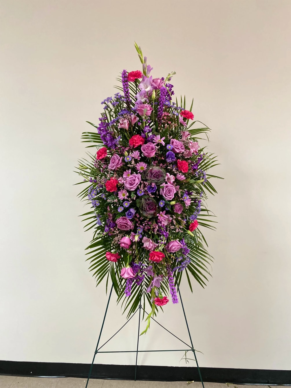 Peaceful Garden Standing Spray by Lawrenceville Floral Designs