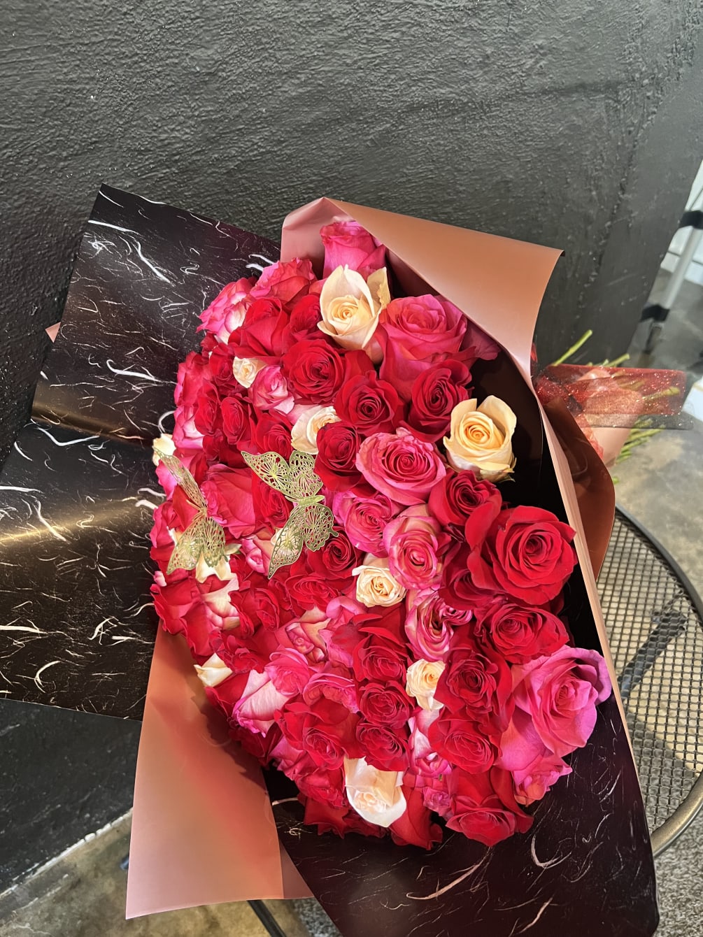 100 rose bouquet by Flower Studio San Diego