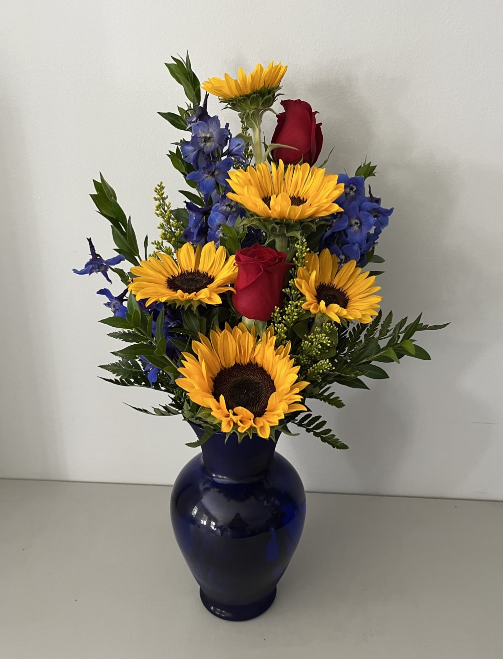 Sunflower and Roses by A&M Floral Express