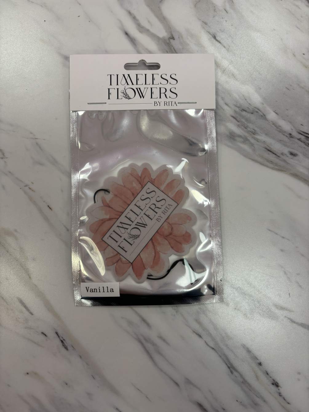 Vanilla Car Air Freshener by Timeless Flowers By Rita