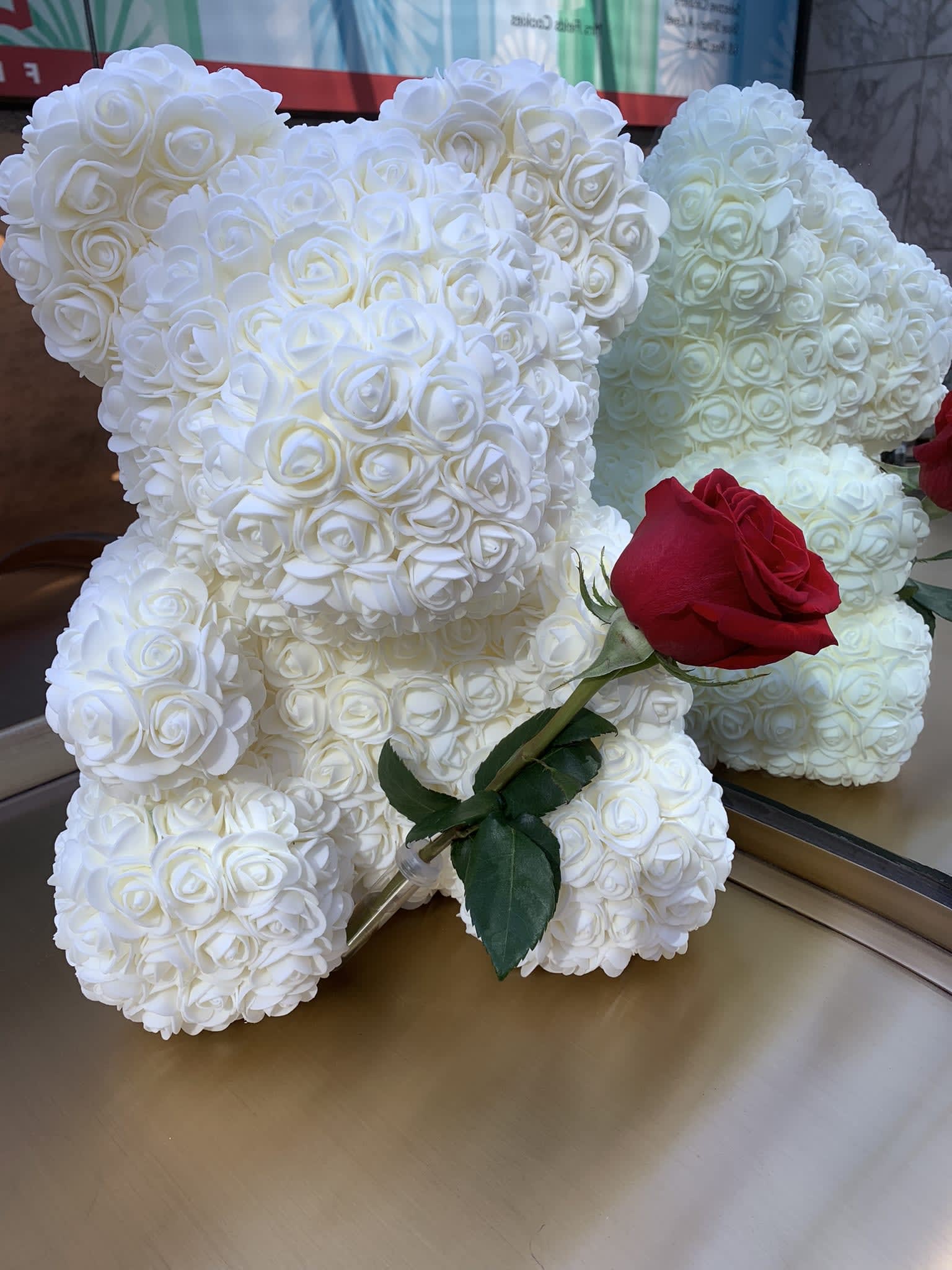Forever Rose Teddy Bear in Los Angeles, CA | Downtown Flowers