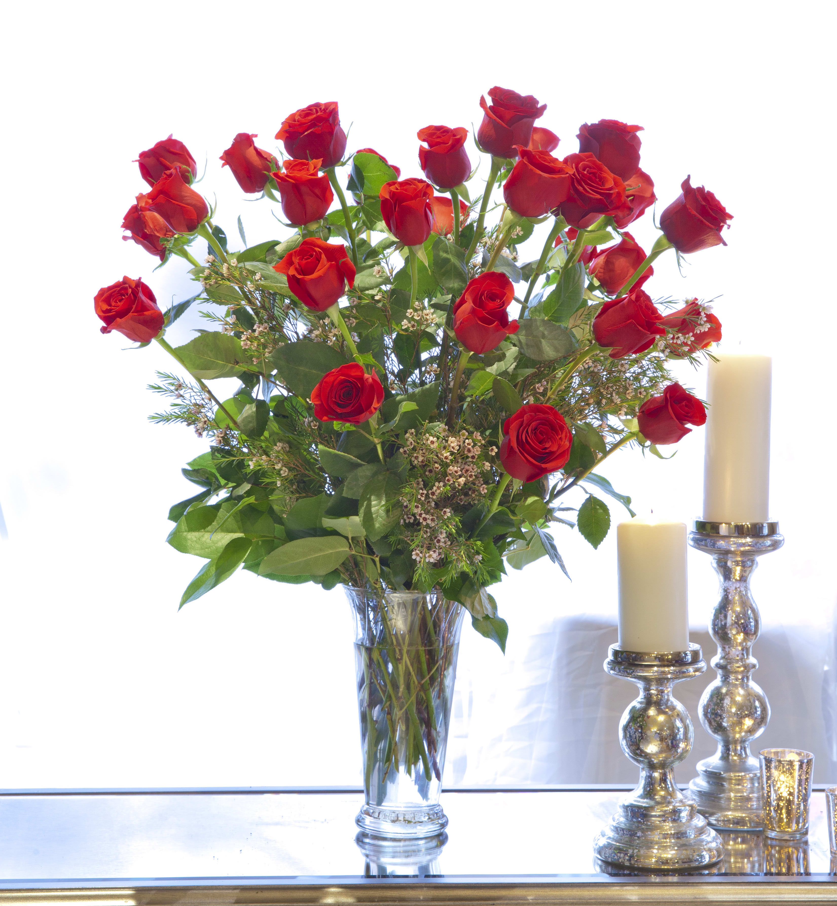 Two Dozen Red Roses in Chicago, IL | Anna Held Floral Studio