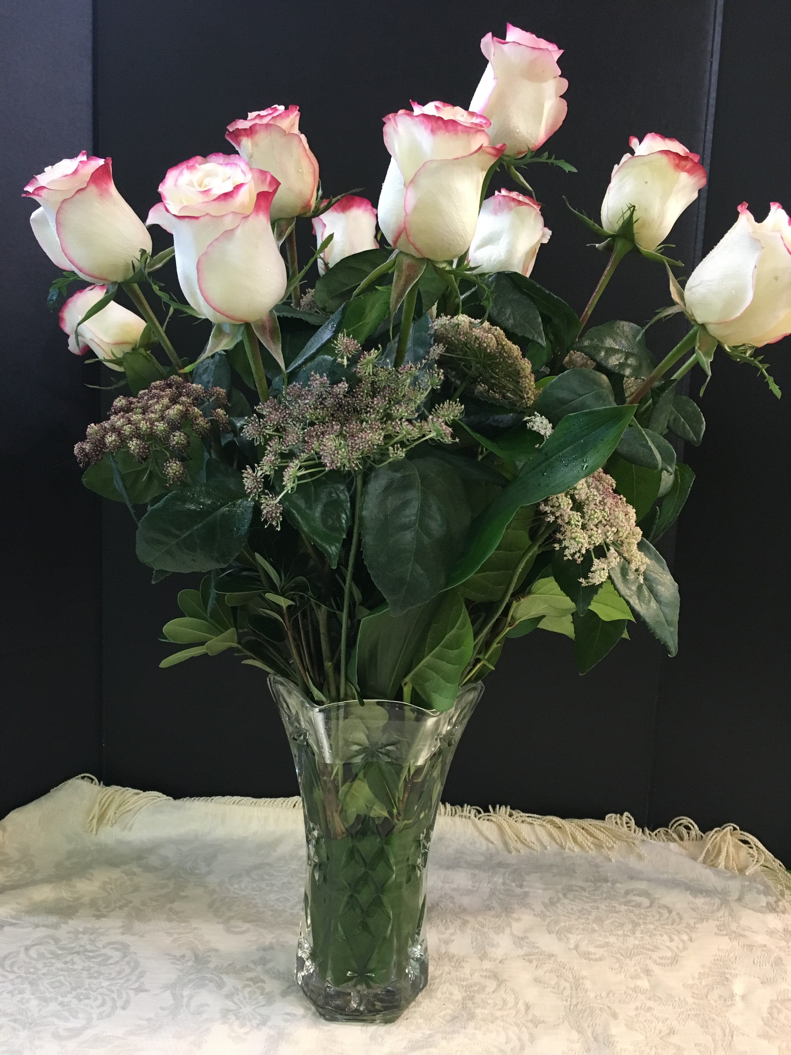 One Dozen Bi-Color Roses Bouquets in Bedminster, NJ | Blooms at the ...