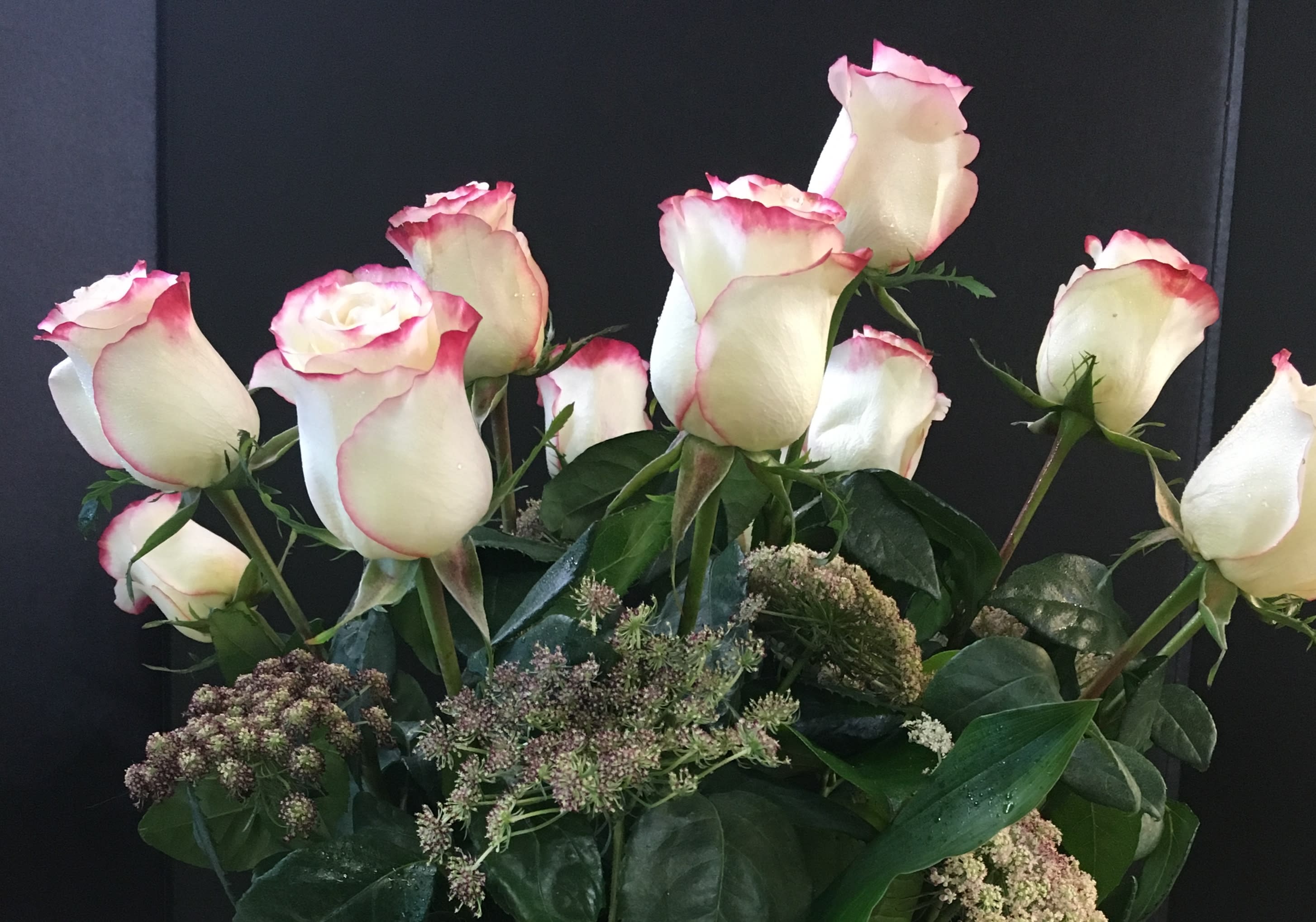 One Dozen Bi-Color Roses Bouquets in Bedminster, NJ | Blooms at the ...