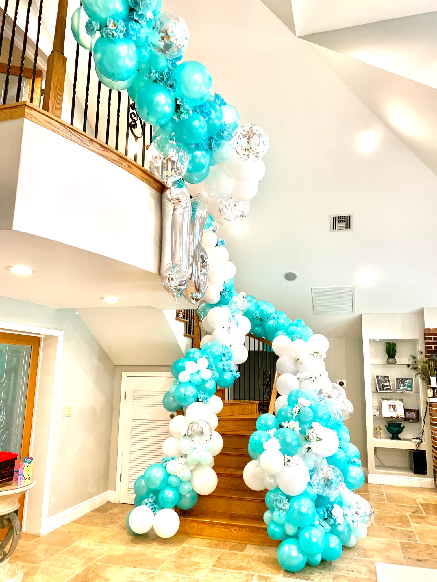 Tiffany Blue cascade in Hollywood, FL | Event Designing by Ella