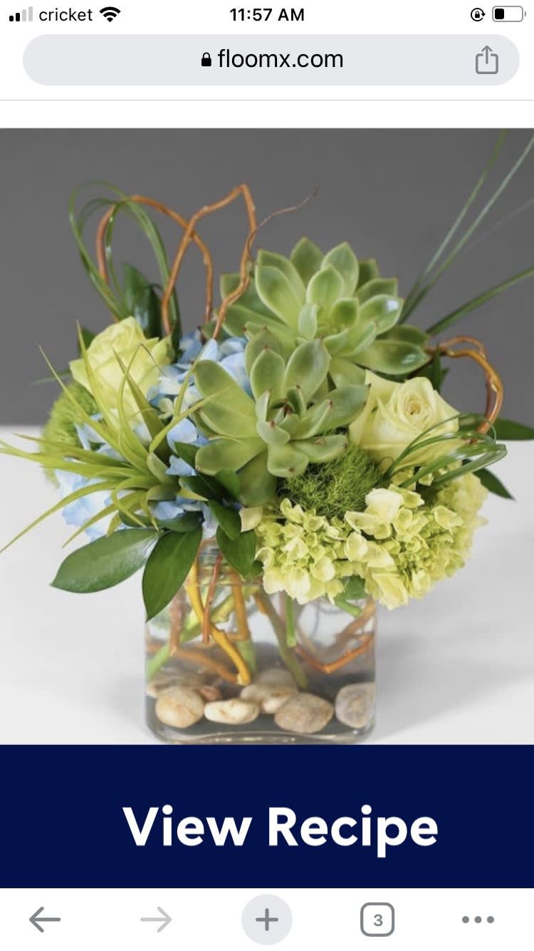 Modern cube in San Francisco, CA | Abigail's Flowers