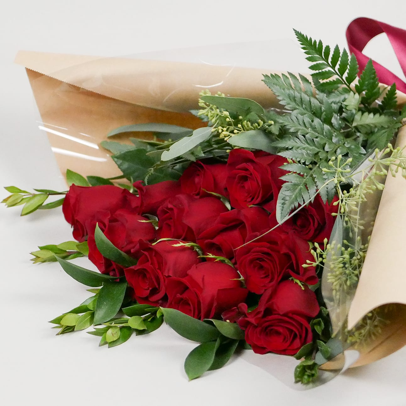 Wrapped Dozen Roses in Los Angeles, CA | Anthony's Flowers