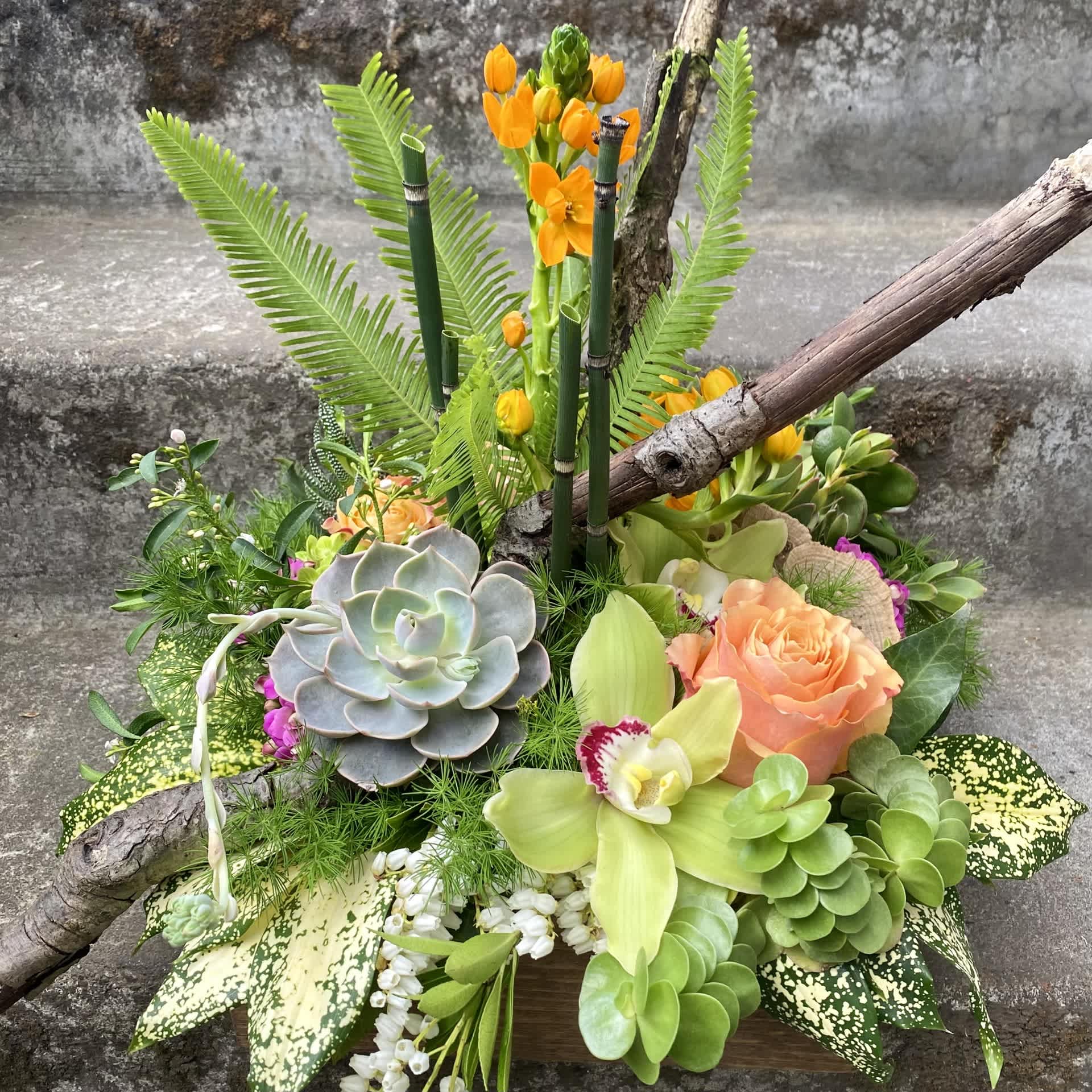 Large Texture Box in Seattle, WA | Fiori Floral Design