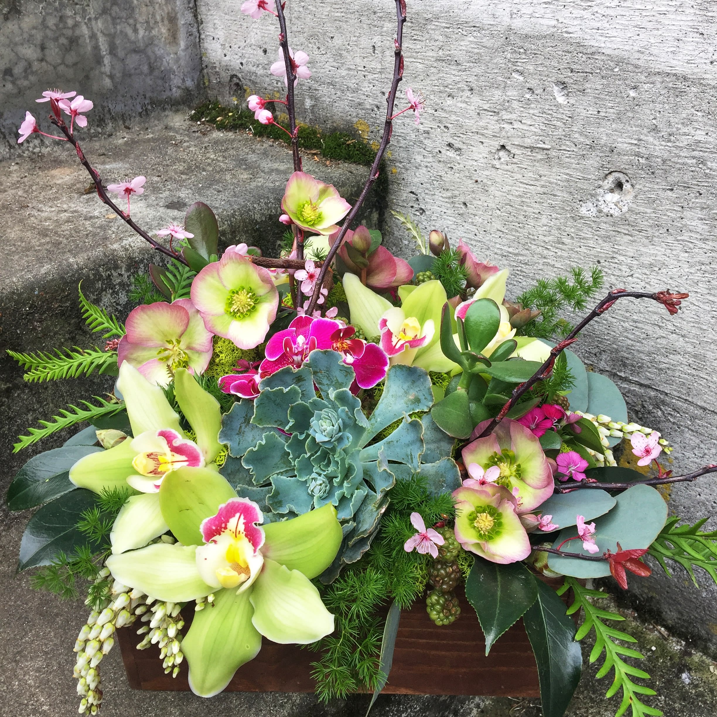 Large Texture Box in Seattle, WA | Fiori Floral Design