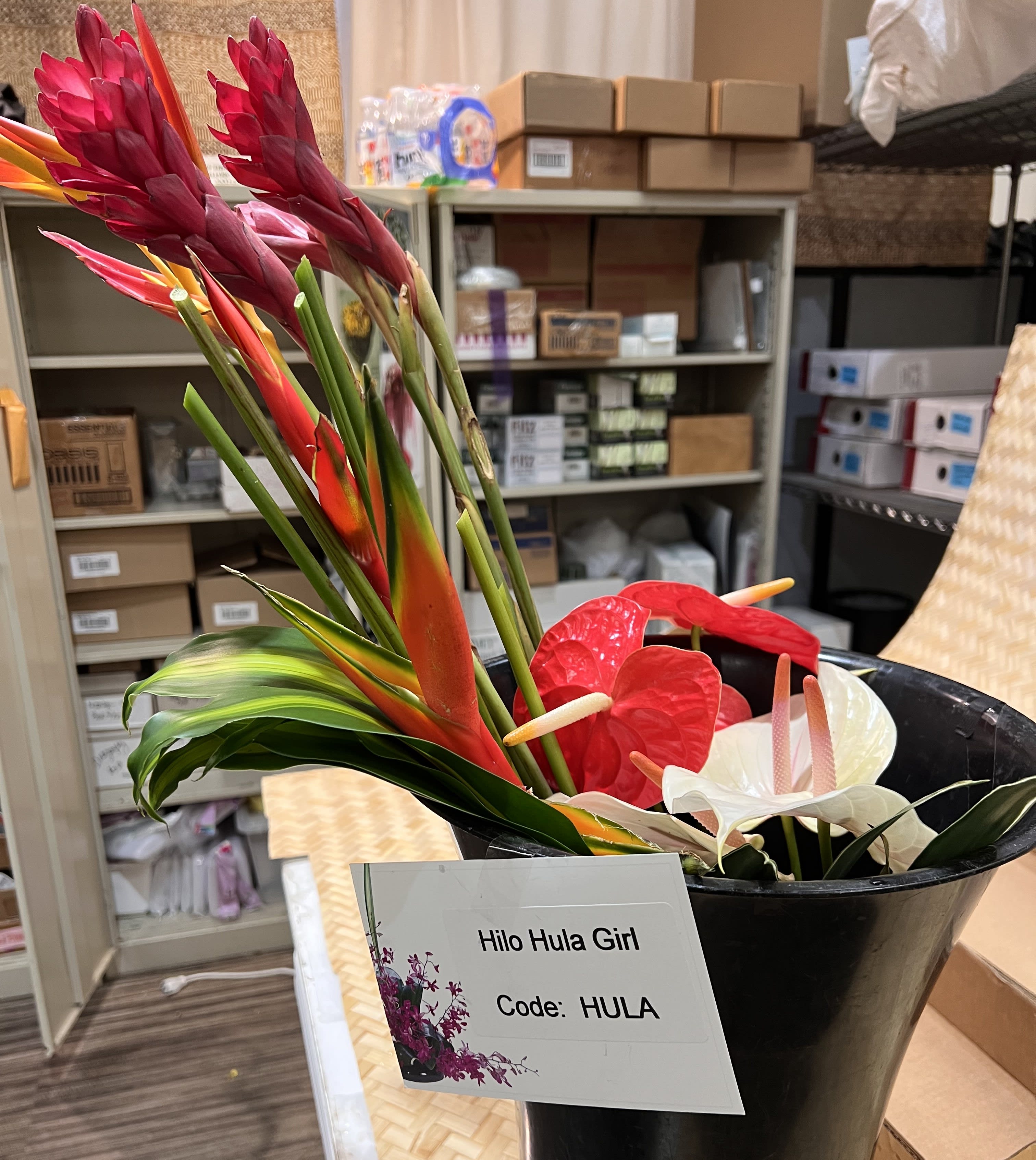 Watanabe Floral's Hilo Hula Girl Bouquet (Un-assembled and shipped ...