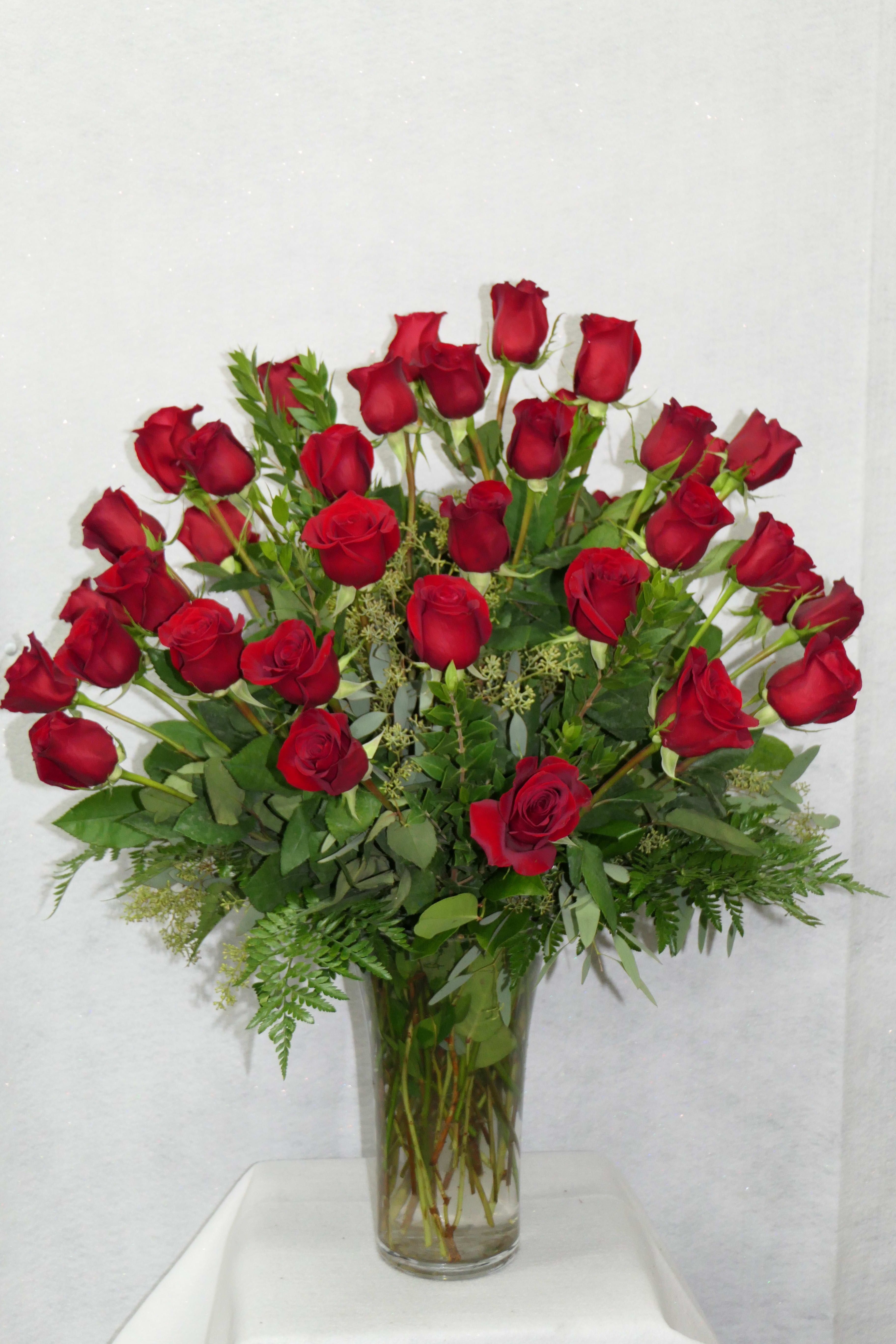 Three Dozen Red Roses in Fresno, CA | D & L Roses Three Dozen Red Roses in Fresno, CA | D & L Roses