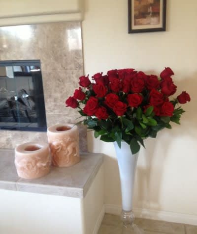 Four Dozen Roses in Palm Desert, CA | Palm Springs Flower Mart