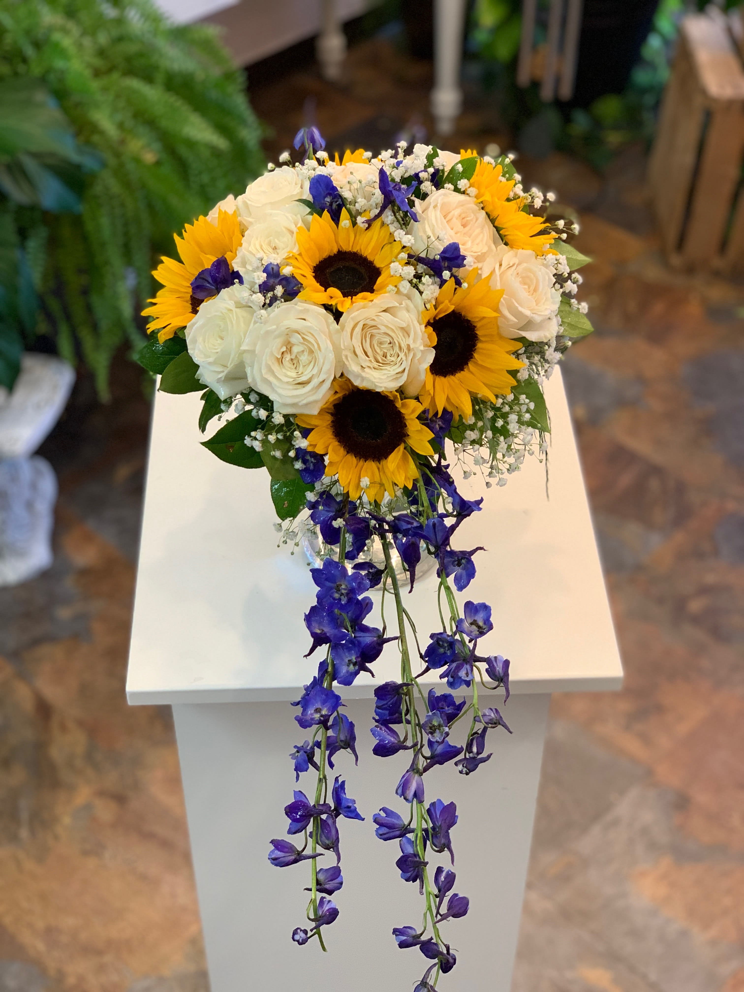 Sunflower Bridal Bouquet By Artistic Floral