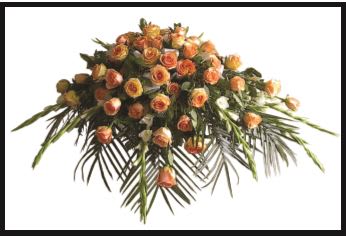 Eternal Rose Casket Sprayby Mahalo Flowers