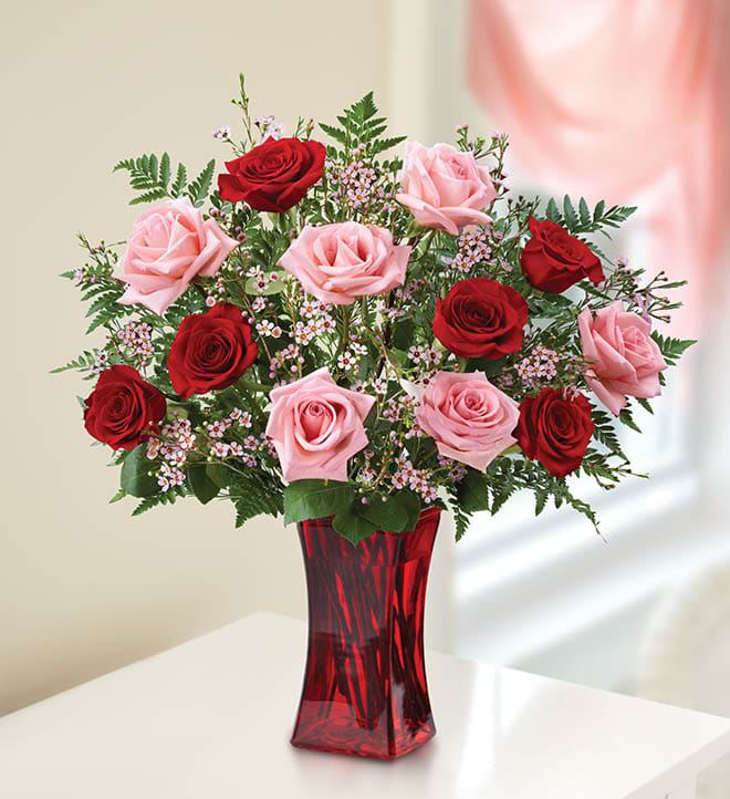 Shades of Pink & Red in Columbia Station, OH | Columbia Florist & Nursery