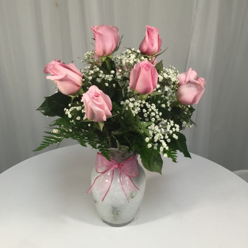 Dozen Pink Roses in Wilkes-Barre, PA | A&M Floral Express