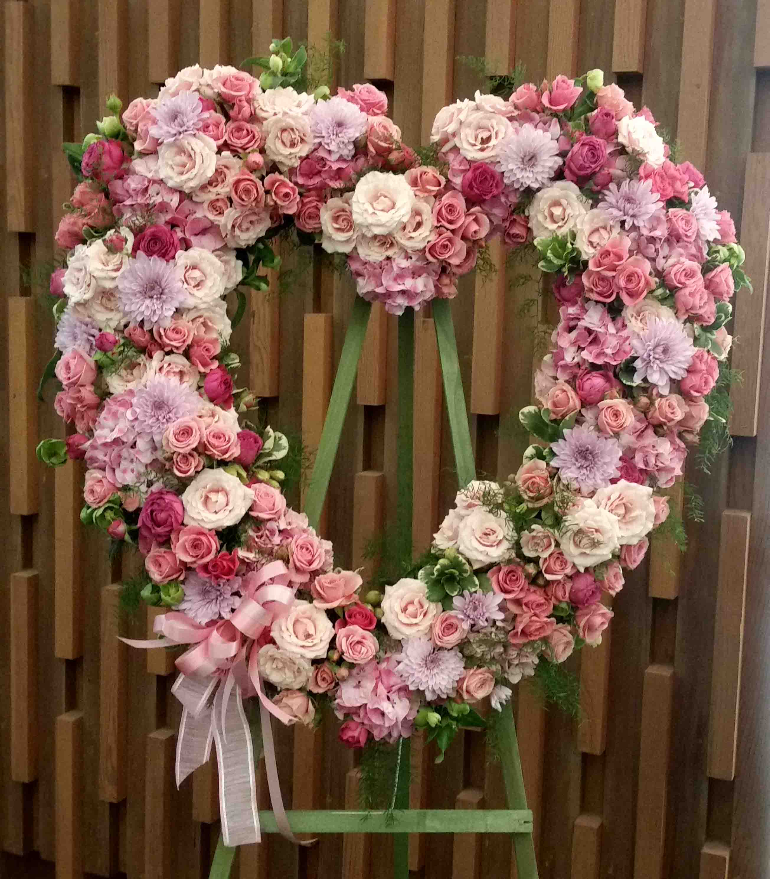 Heart Standing Spray (SY-32) in Sunnyvale, CA | Westmoor Florist
