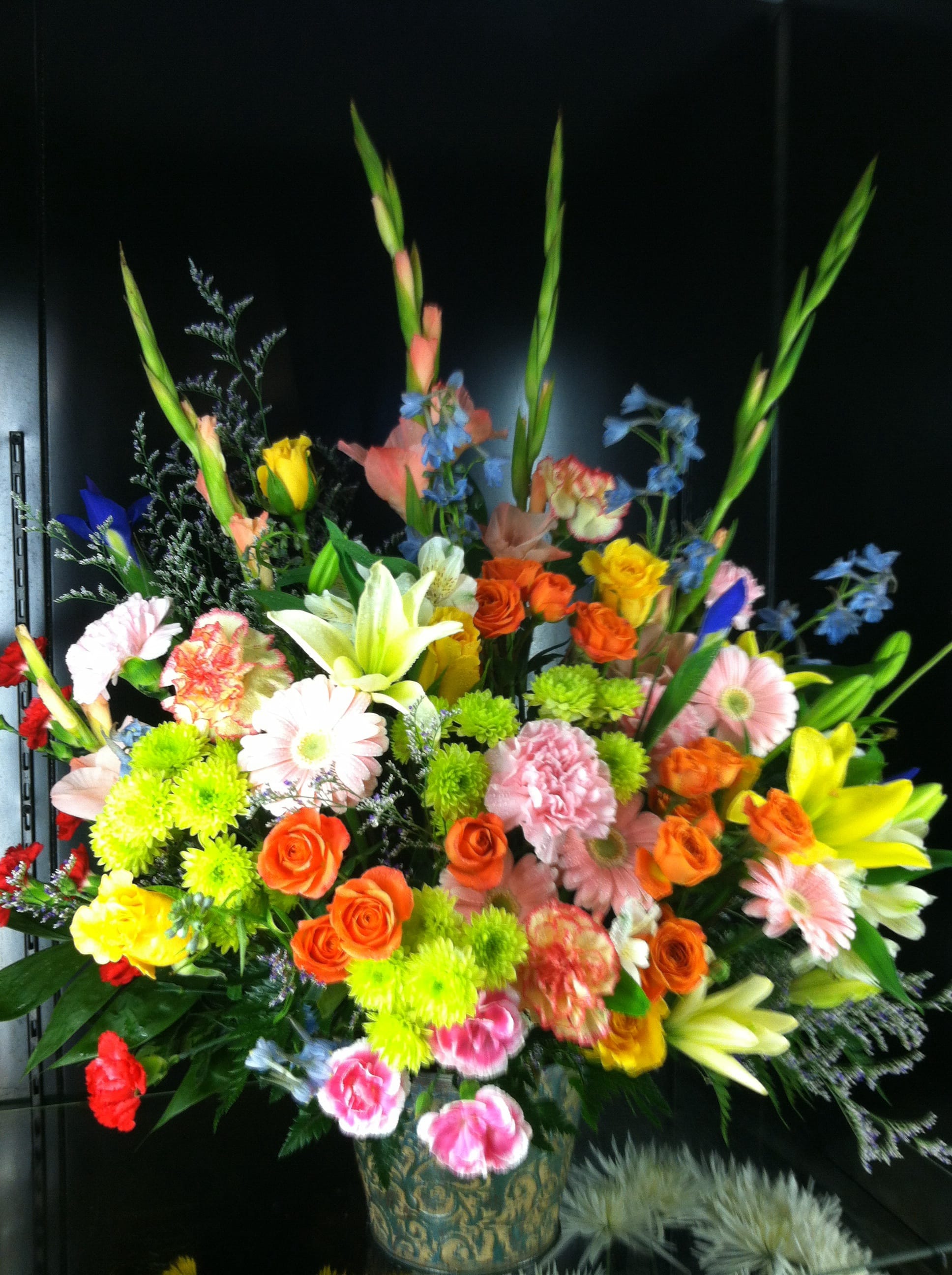 Traditional Sympathy Basket by Bethel Flower Market