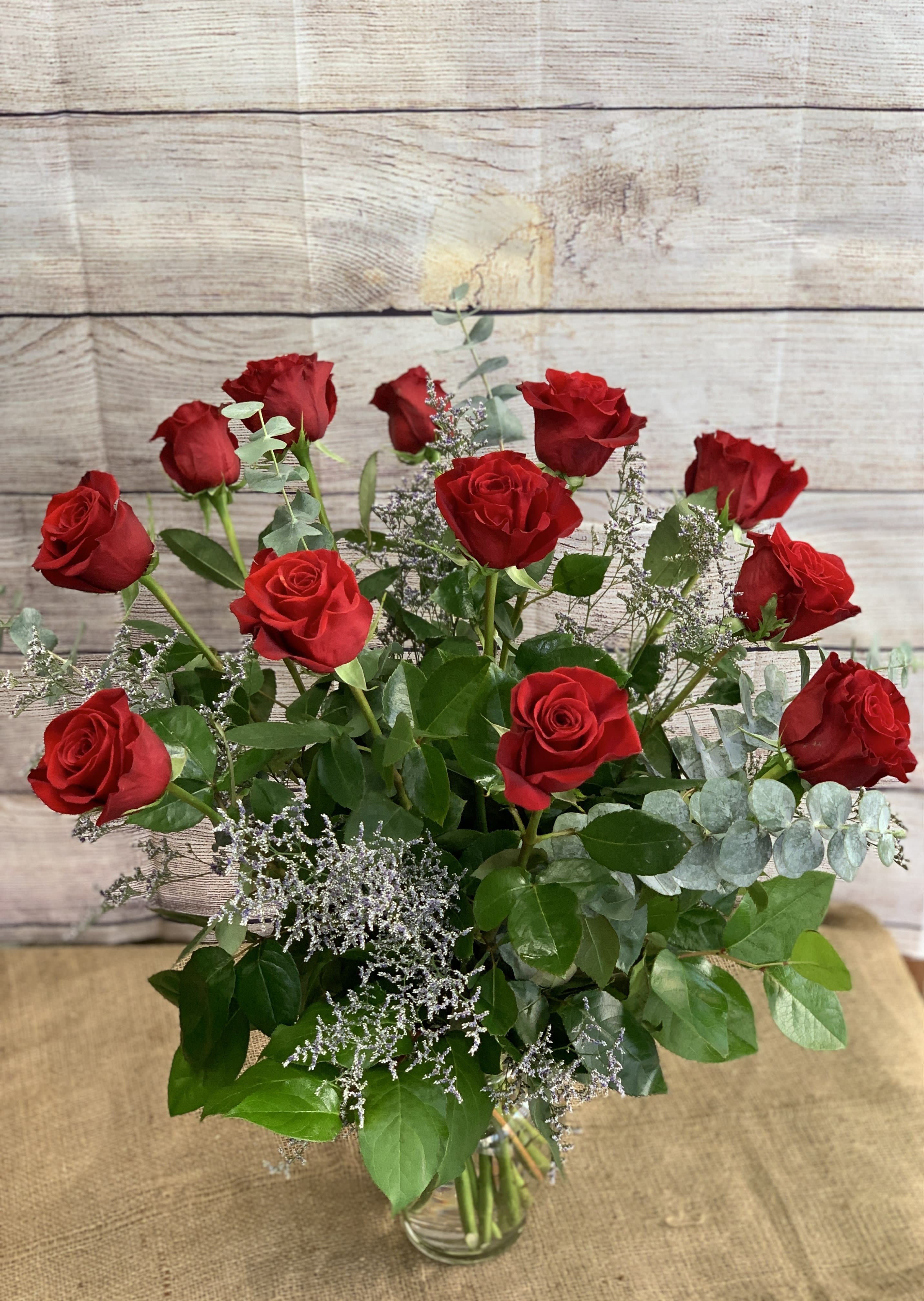 Twelve Red Roses in New York, NY | Eva's Garden Florist
