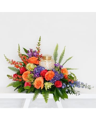 Bright Remembrance Cremation Piece by Flower House