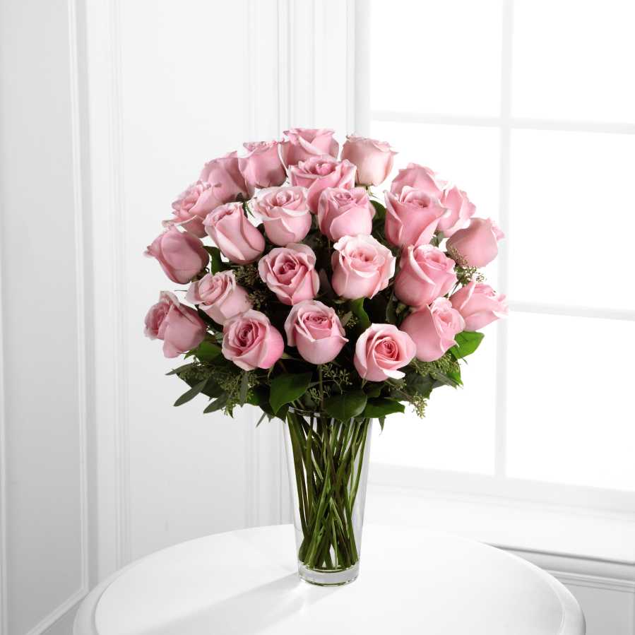 24 Pink Roses Bouquet in Miami, FL | Dolly's Florist