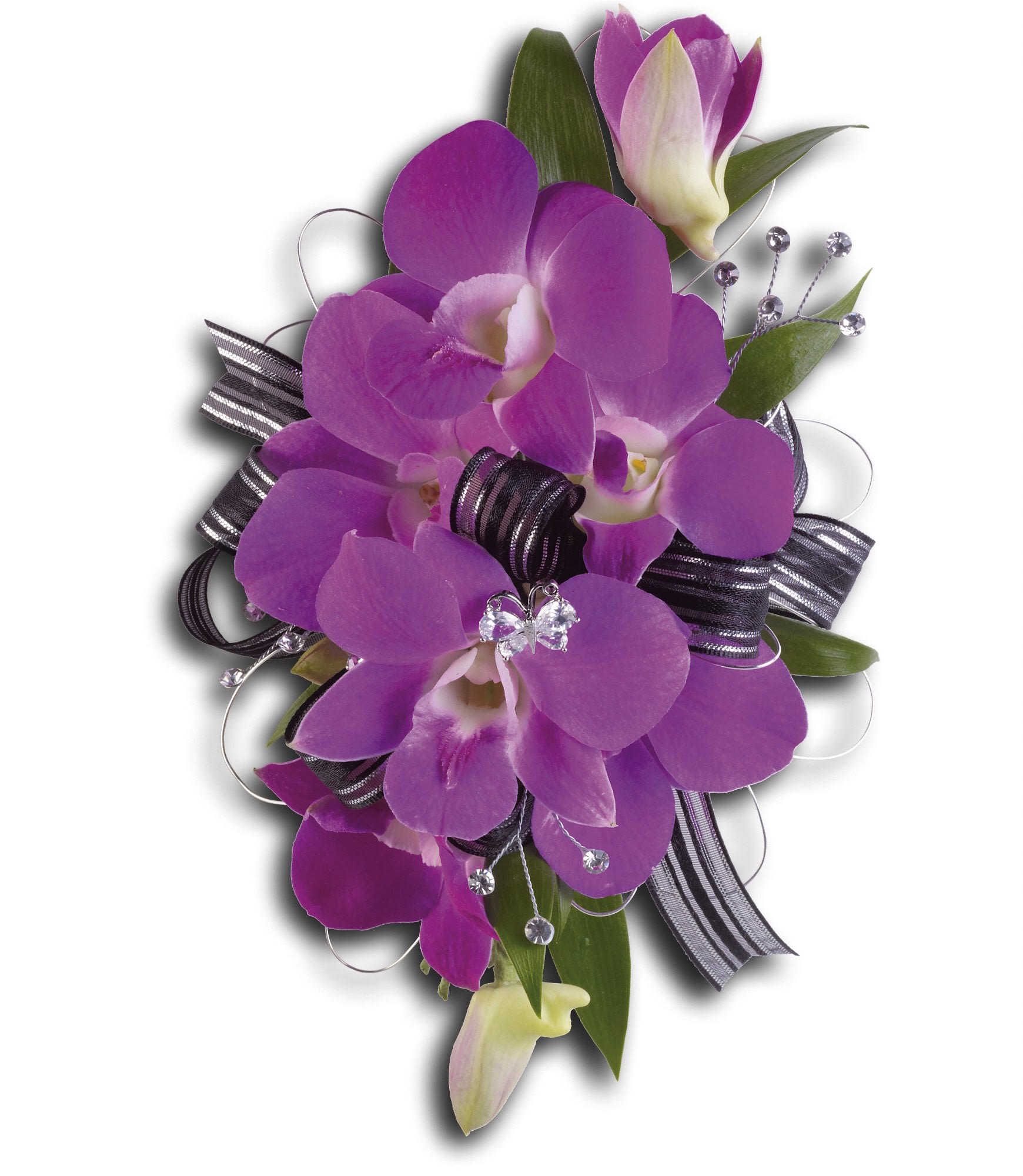 Purple Promise Wristlet - T201-5A in Newport Beach, CA | Newport Florist