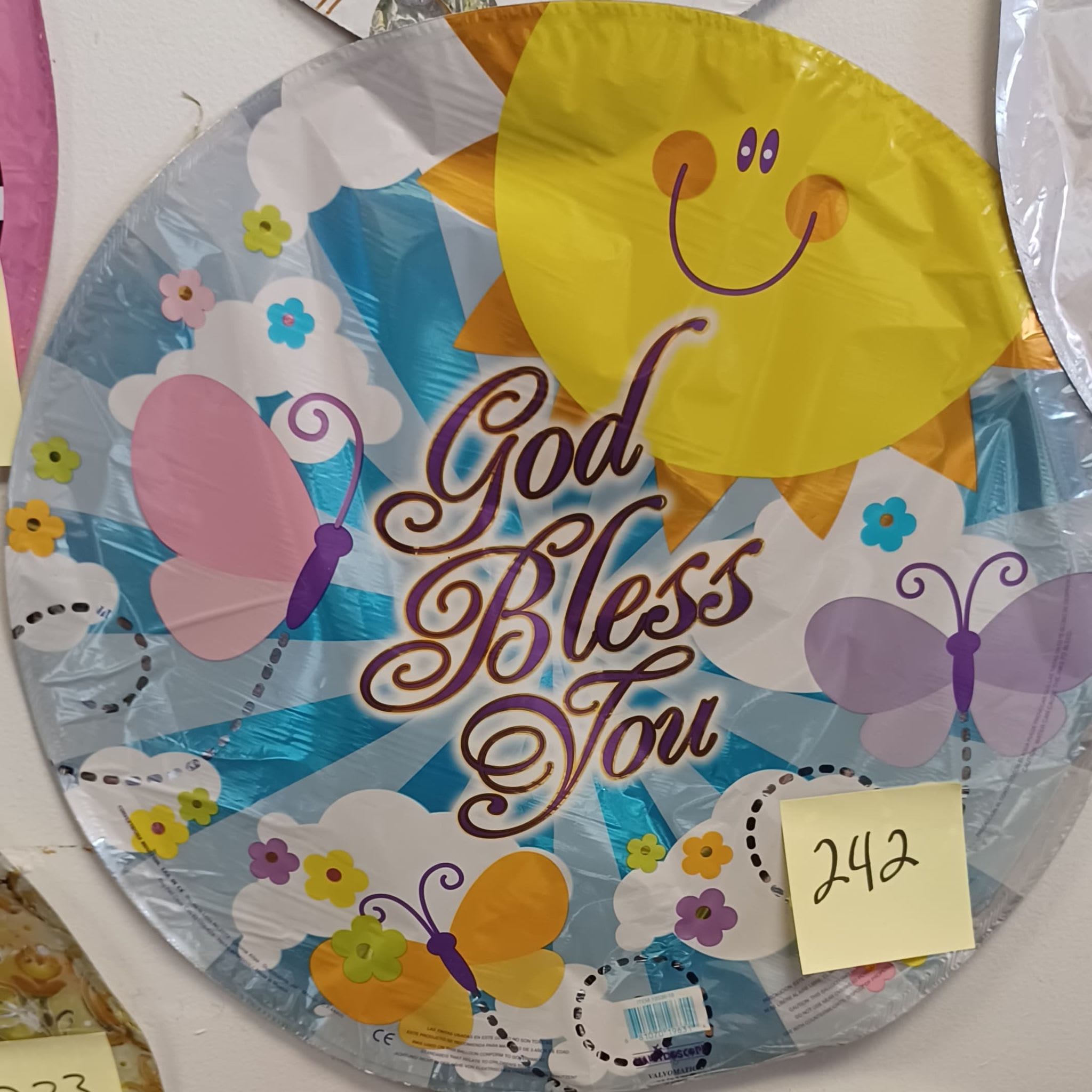 God Bless You Balloon by Zontini Event Decorators Flowers and Balloons