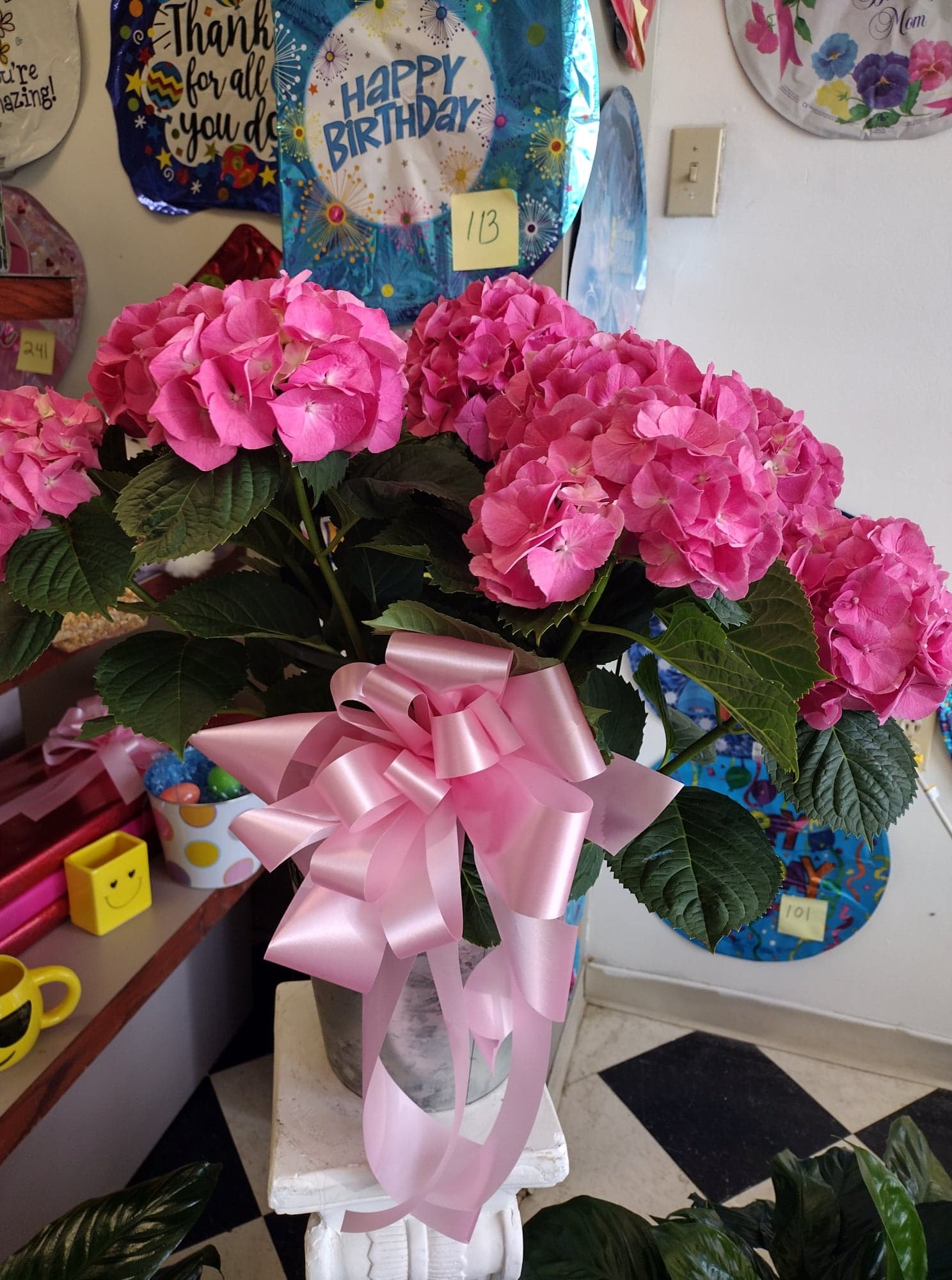 Large Pink Hydrangea by Zontini Event Decorators Flowers and Balloons