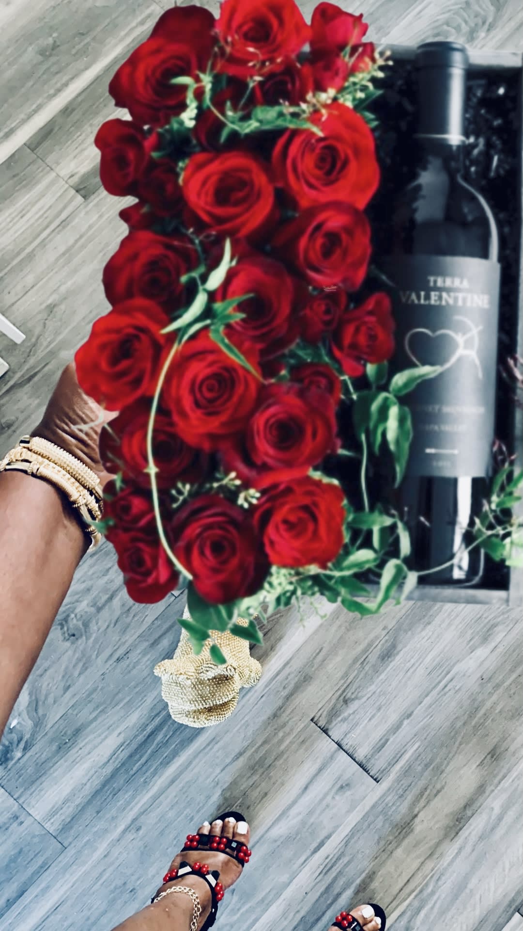 Roses and Wine Gift Box by Renee Franc - Lifestyle and Designs