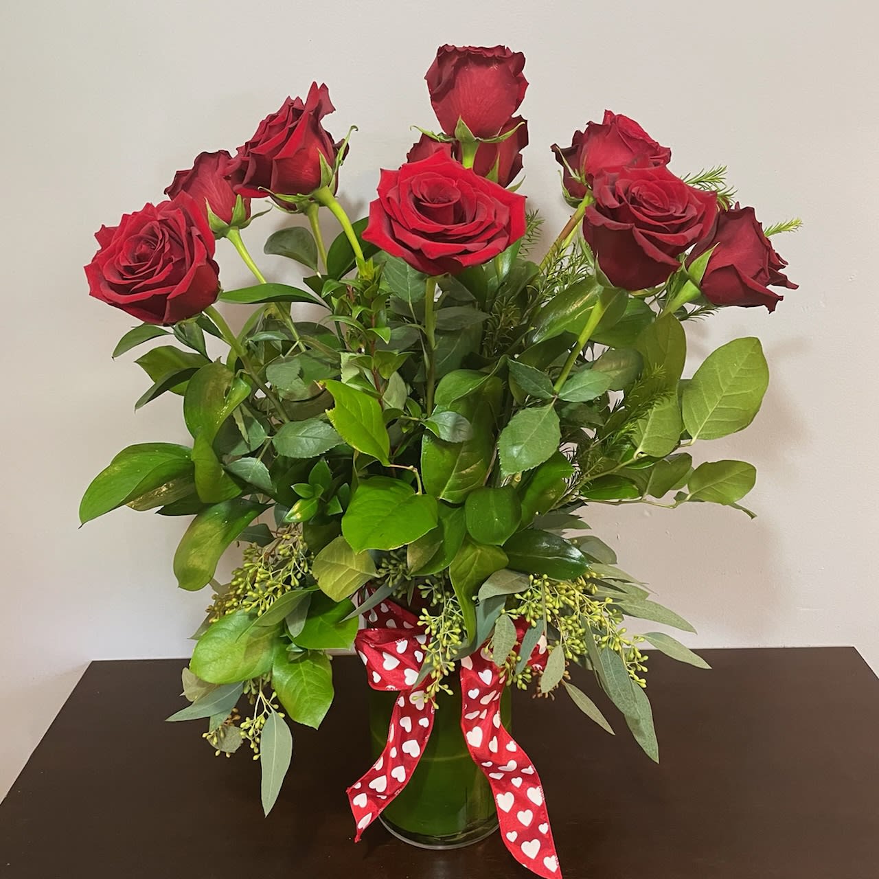 Classic Red Rose Arrangement by WJM Floral & Events