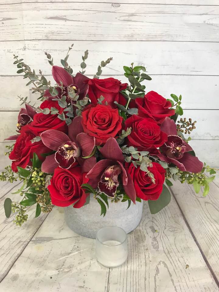 Earthy Red Roses in Valley Village by Diana's Flowers
