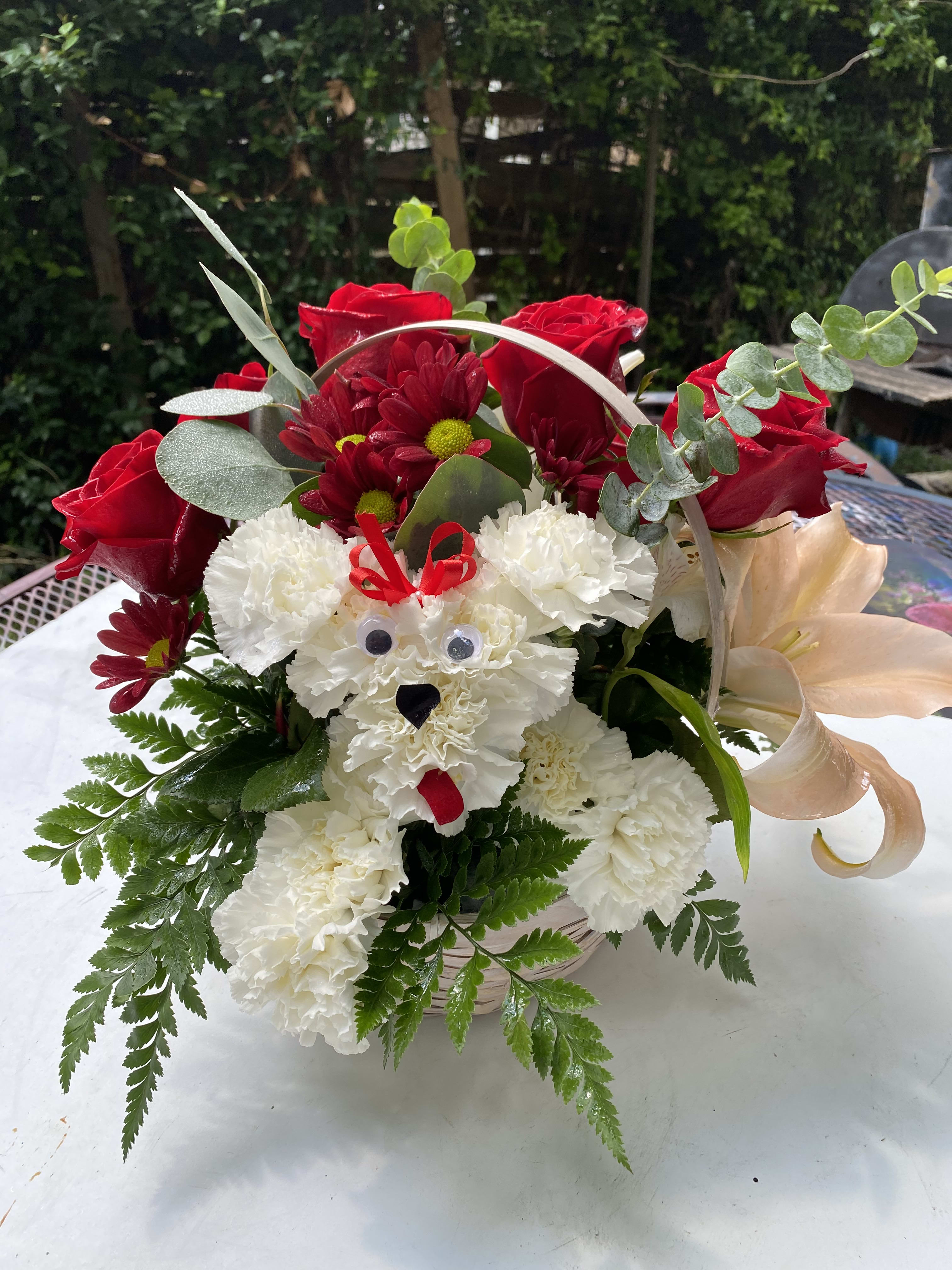 Puppy Basketby C of Flowers