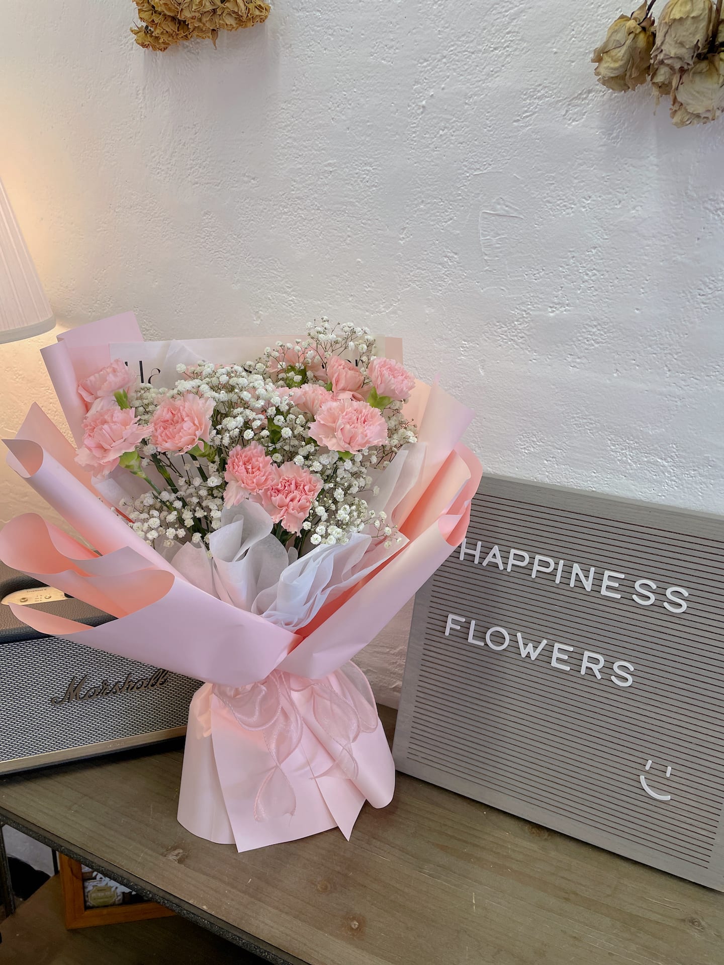 Mothers Day Carnation Bouquet By Happiness Flowers
