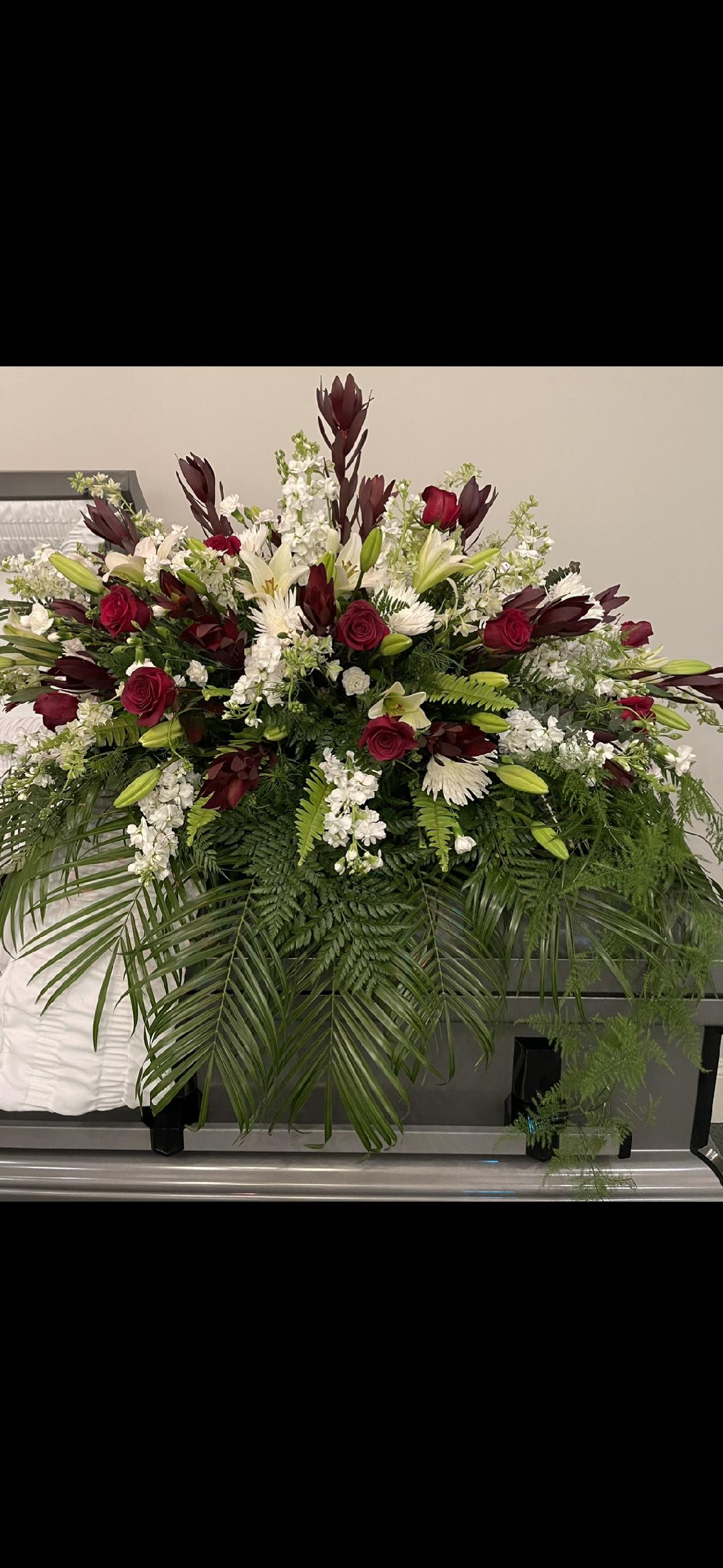Sunset Casket Pieceby Simply Southern Celebrations