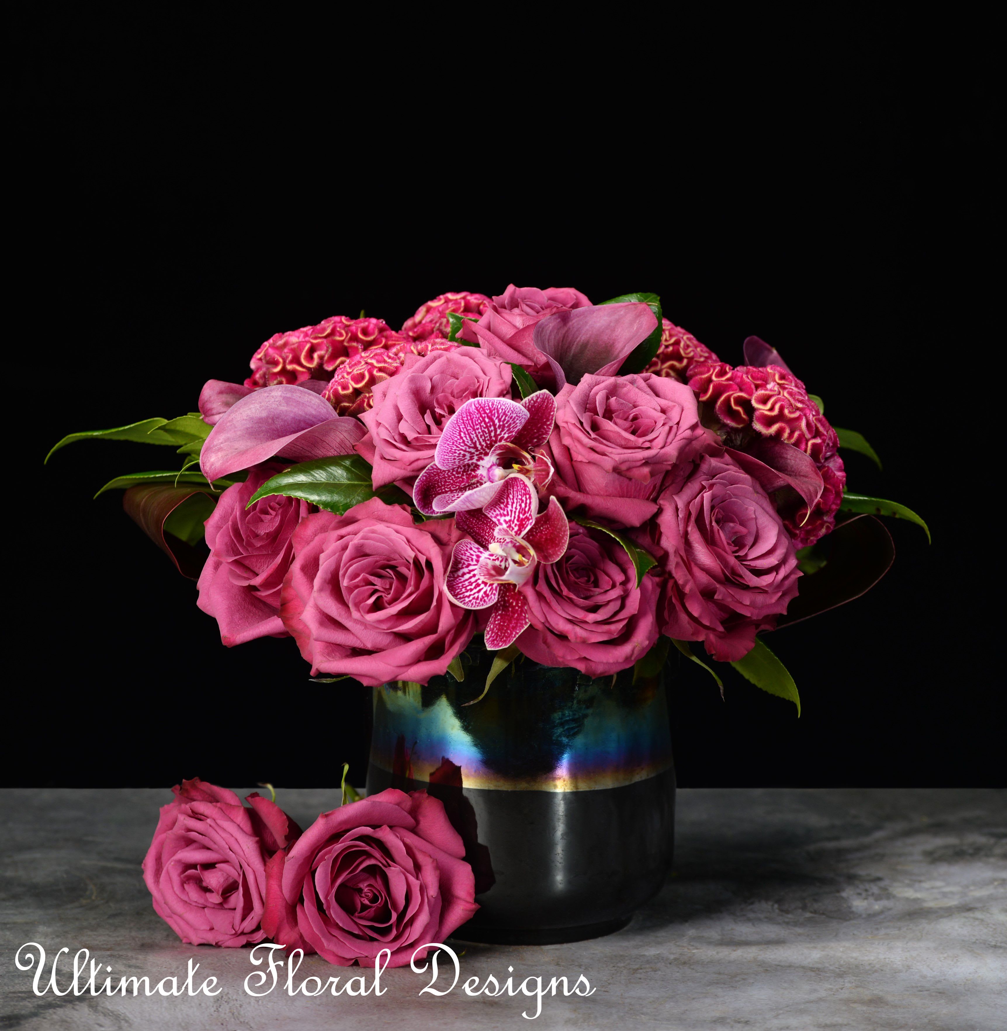 Romantic Pink Petals by Ultimate Floral Designs