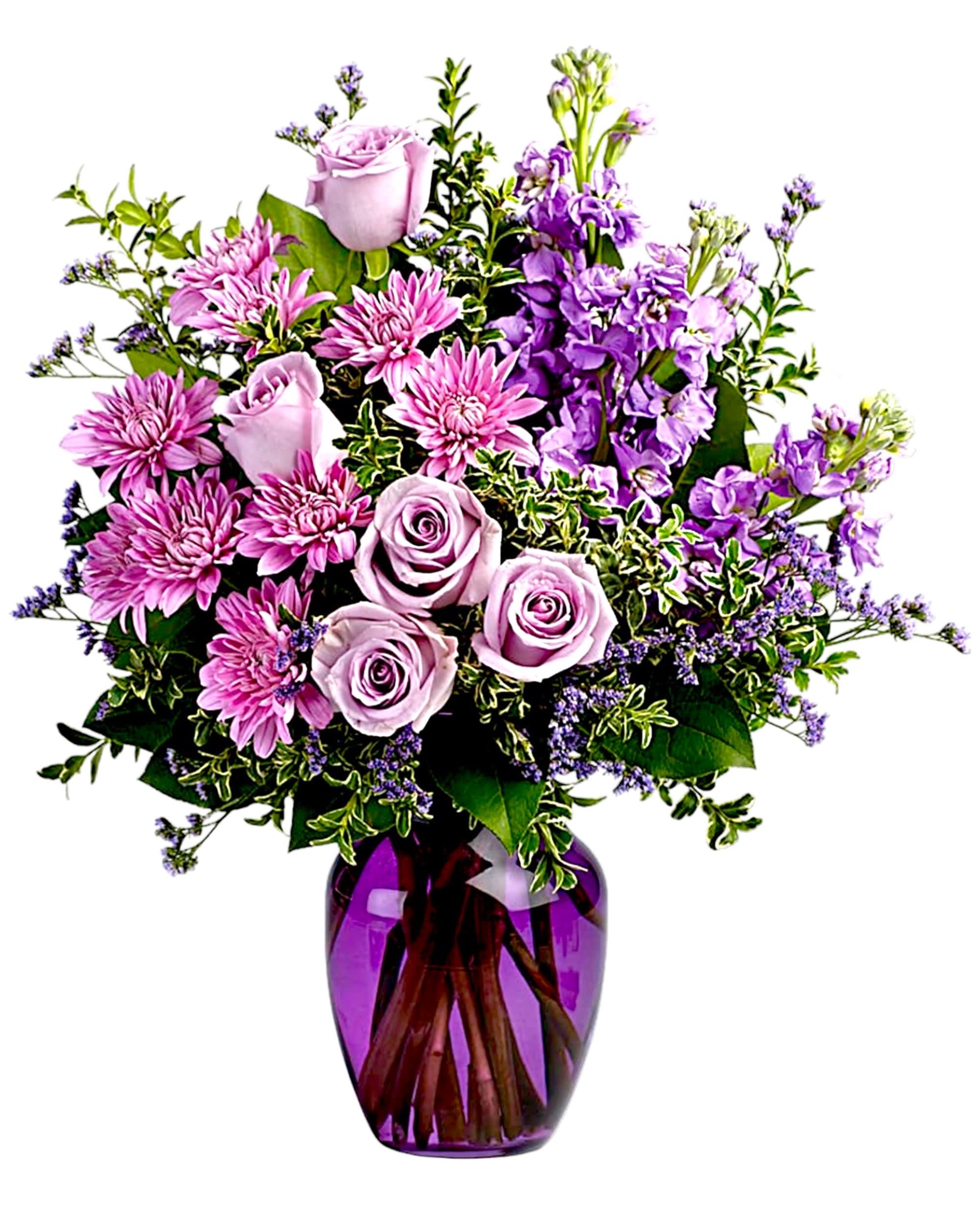 Together At Twilight Flower Arrangement by Ninfa's Flowers