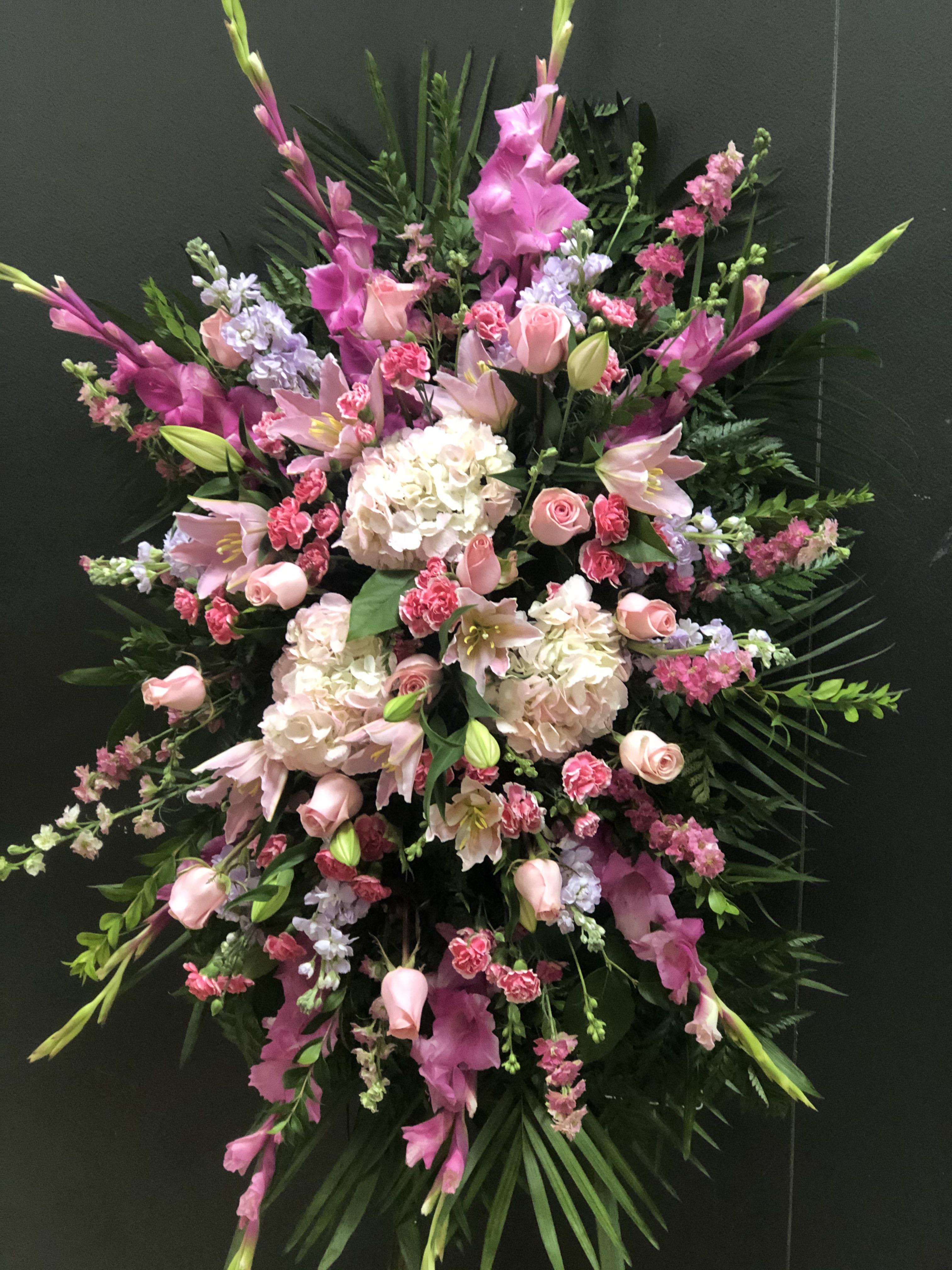 Beauty and Elegant Standing Spray in Oakland, CA | From the Heart Florist